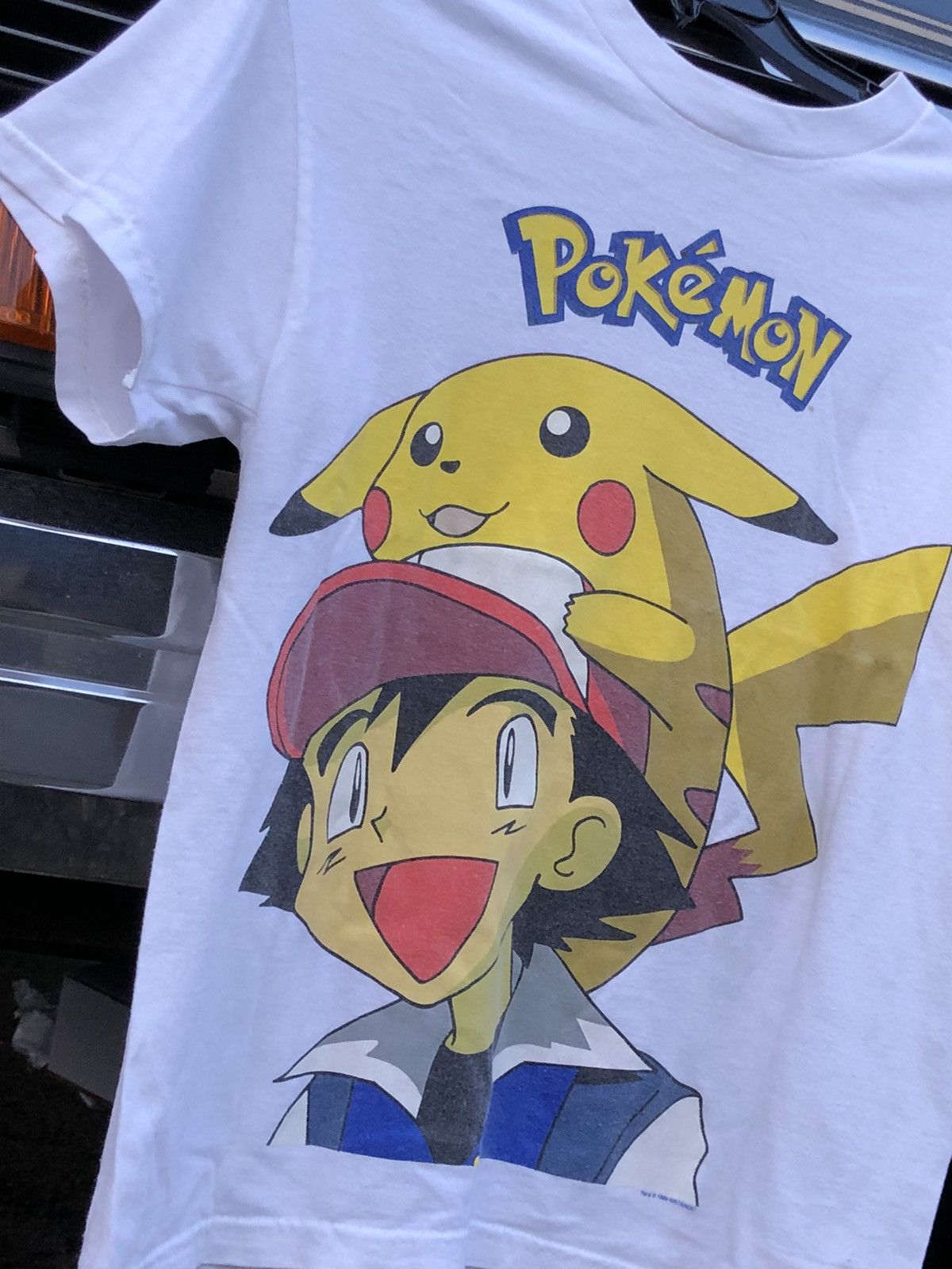 Vintage 1999 Ash & Pikachu Big Print Pokemon 90s Cartoon | Grailed
