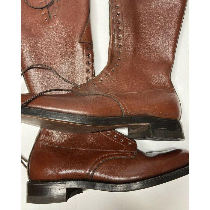 Vintage Vintage RCMP LEATHER RIDING BOOTS 12 E High Browns /Spurs | Grailed