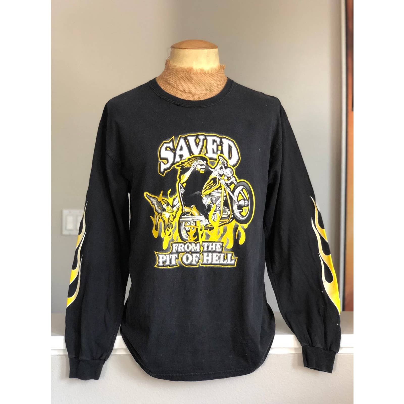 Vintage Vtg. Soldiers for Jesus Motorcycle Club Tee Shirt | Large | Grailed