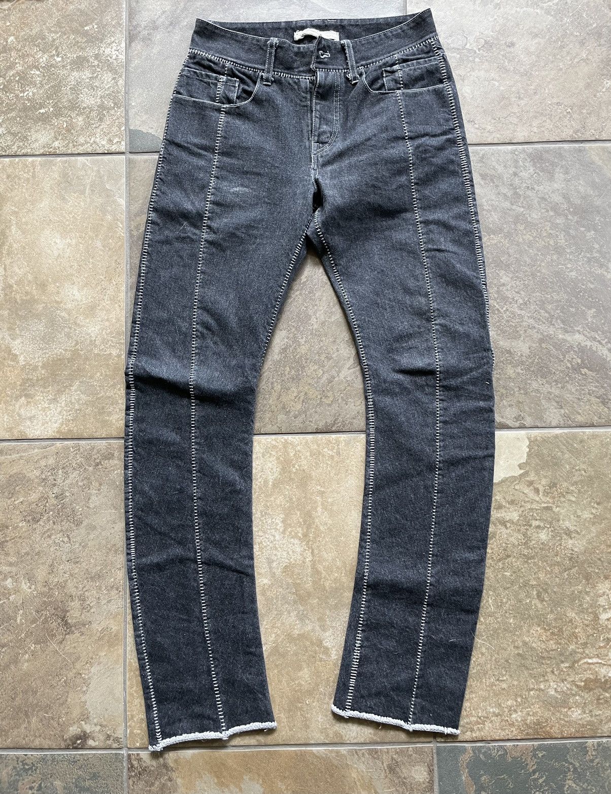 Marcel Everette Marcel Everette Overlock J Cut denim | Grailed