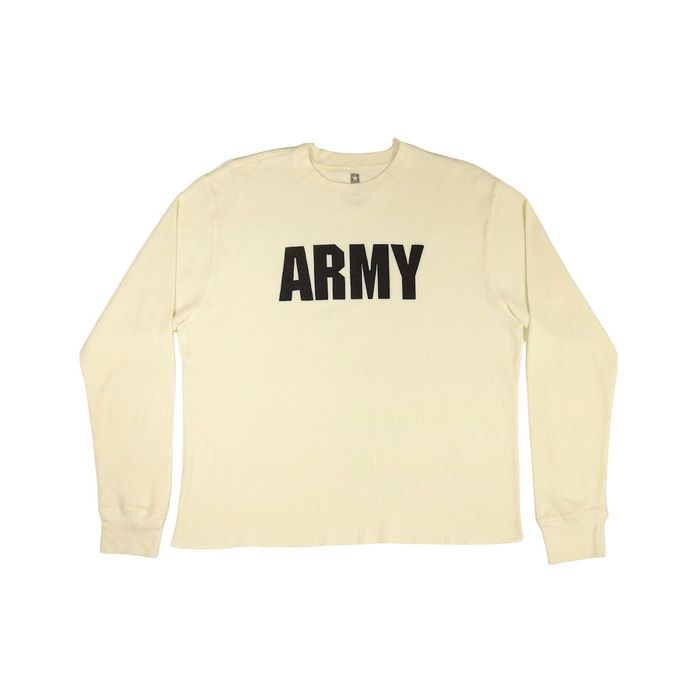 Military Official United States US Army Waffle Texture Thermal Tee ...
