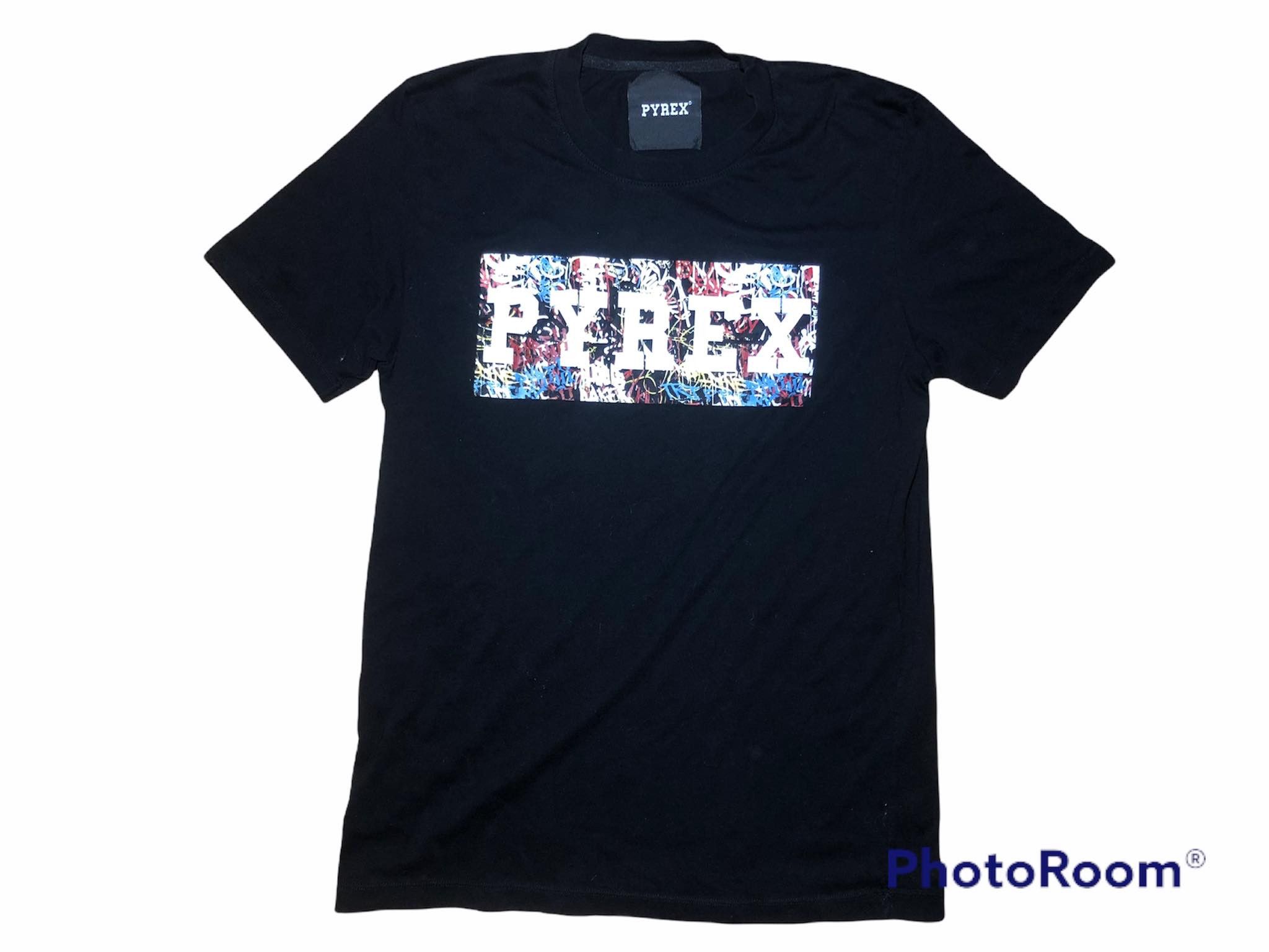Pyrex Vision Pyrex VIsion Graffiti Box Logo Tee | Grailed