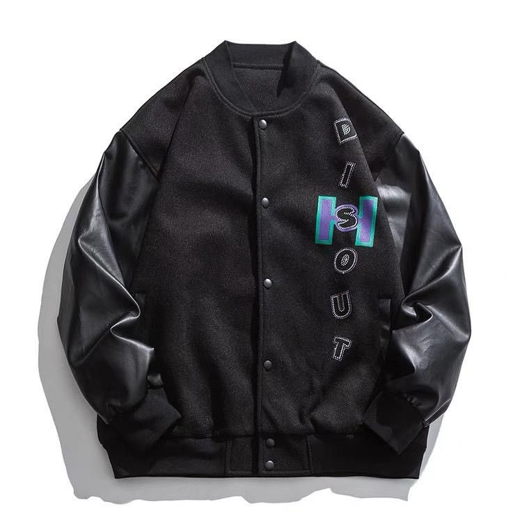 Very Cool Duo Colors Alphabet Bomber Jacket Varsity Jacket Collection ...