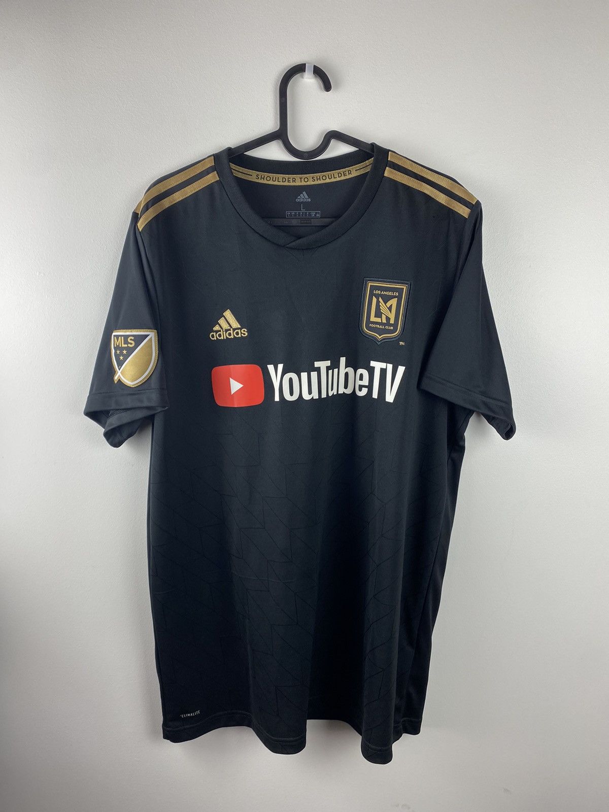 Adidas × Soccer Jersey × Vintage LAFC Los Angeles FC 2018 Home Jersey ...