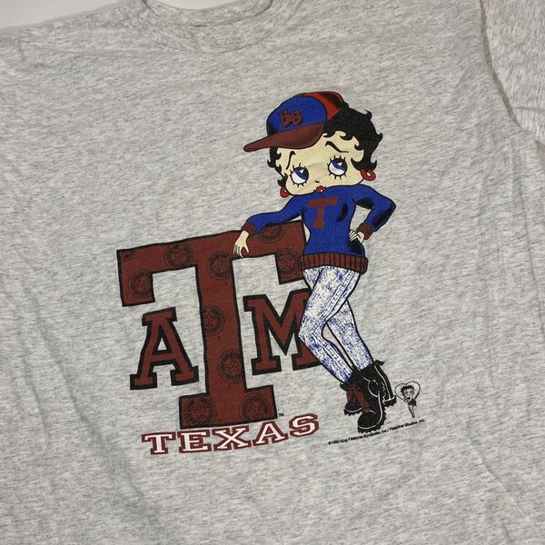 Vintage 90’s Betty Boop Texas A&M Tee | Grailed
