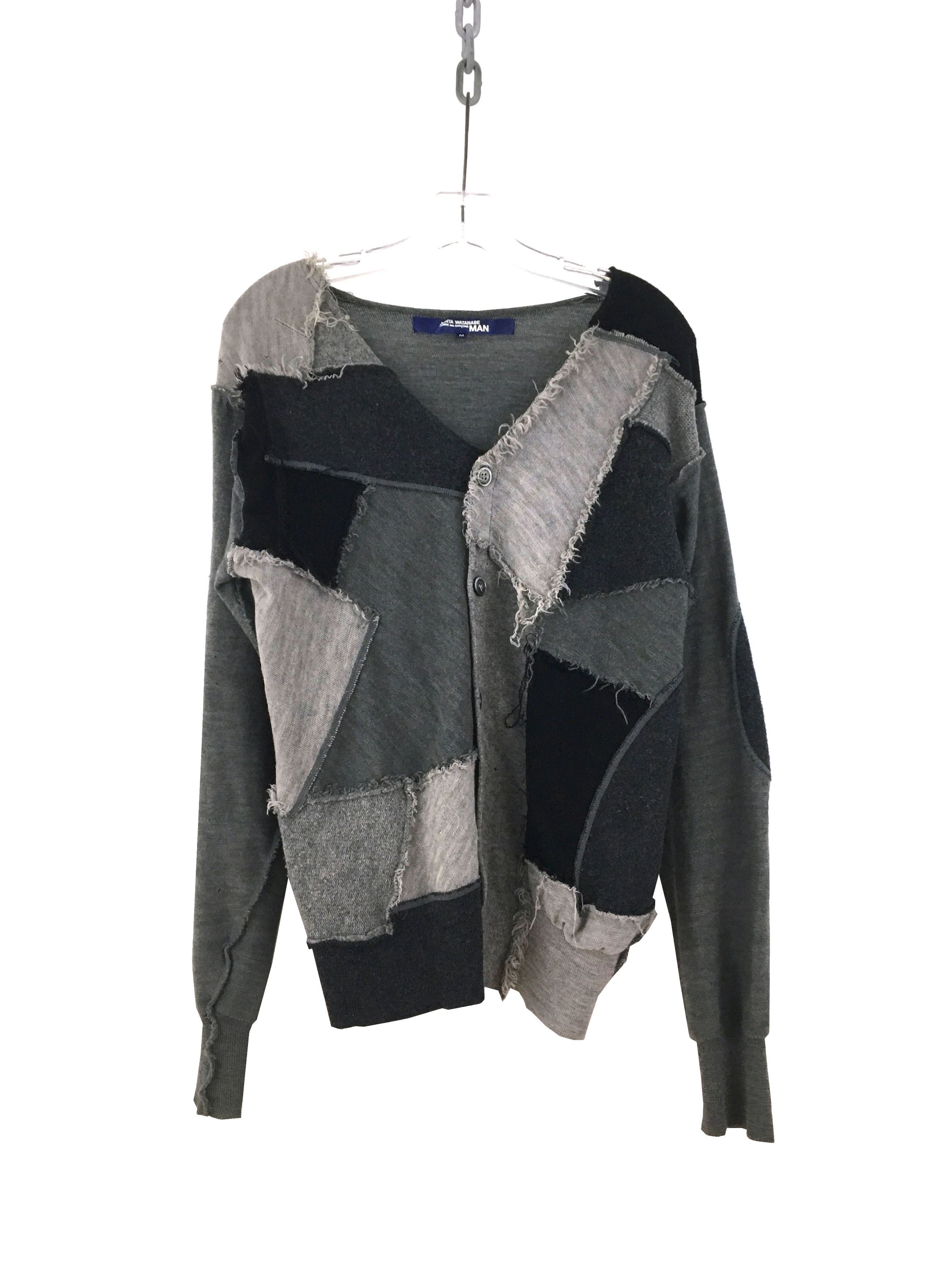 Junya Watanabe 2003 Junya Watanabe Patchwork Cardigan | Grailed
