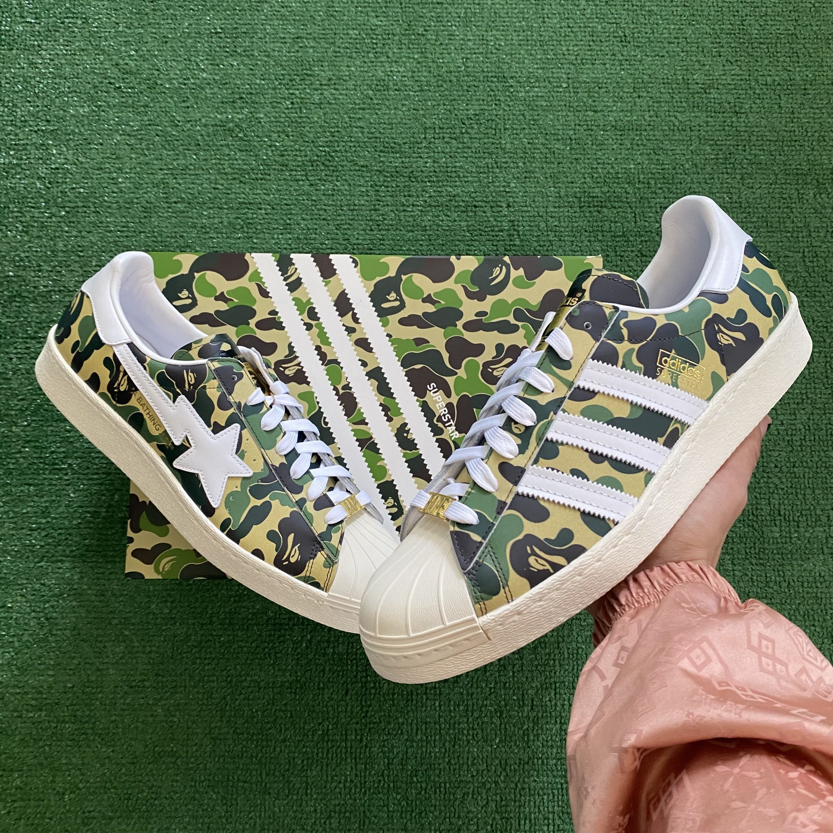 Adidas × Bape Bape x Adidas Shell Toe Camo Size 13 New | Grailed