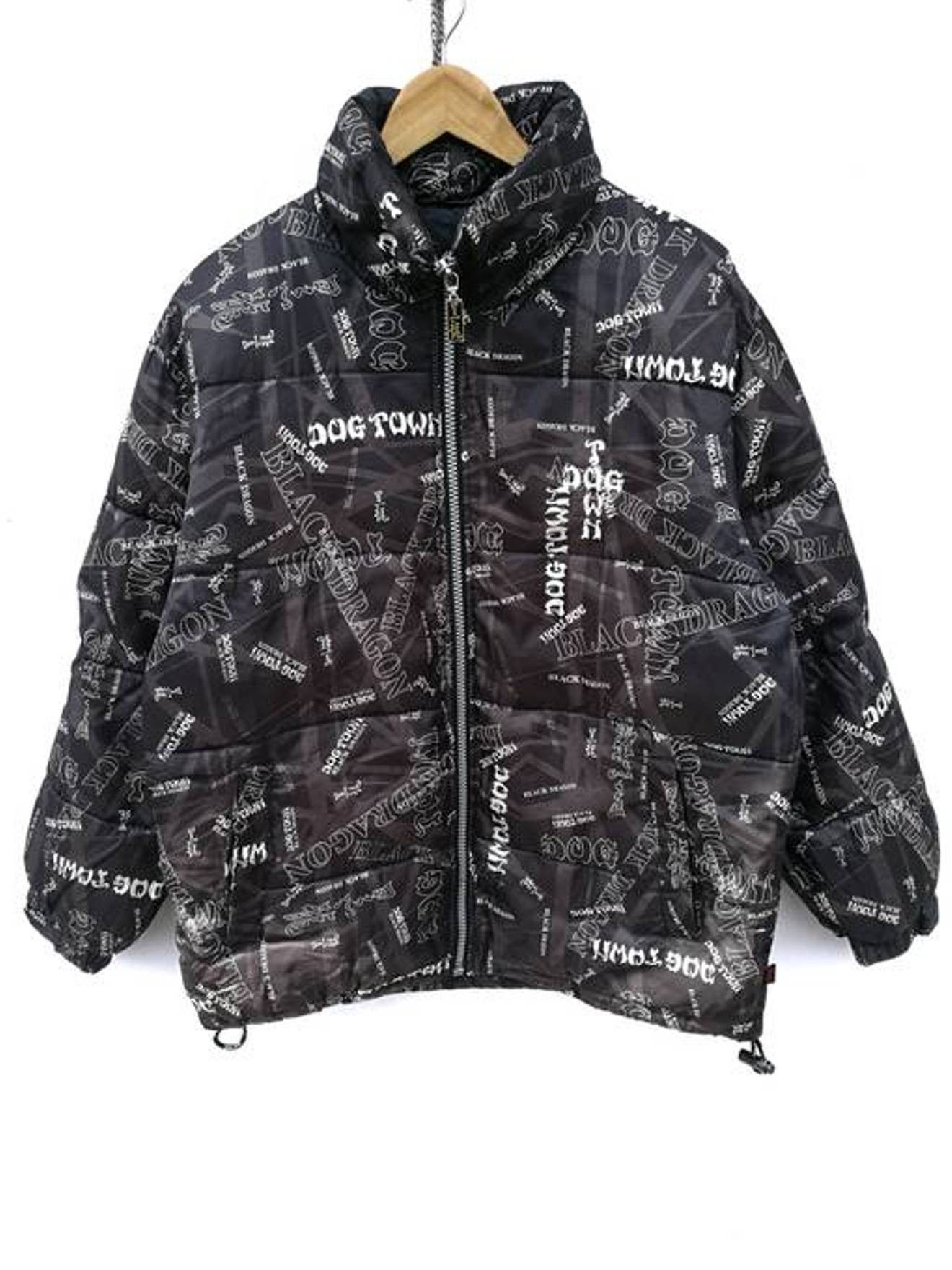 Dogtown Full printed puffy jacket by dogtown black dragon | Grailed
