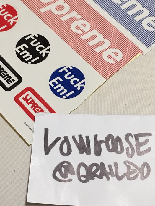 Supreme 2008 Supreme Box Logo Sticker Sheet Japan Limited | Grailed