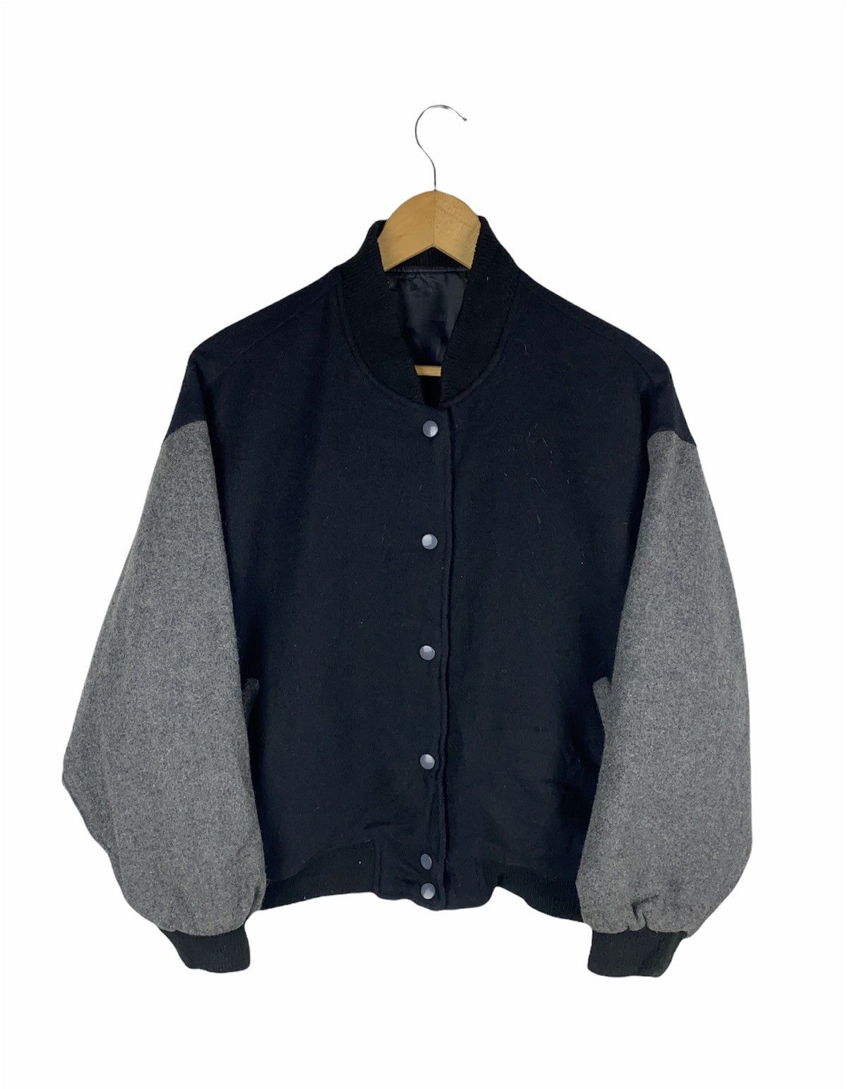 Vintage VARSITY STYLE JACKET WOOL FABRIC MADE IN JAPAN | Grailed