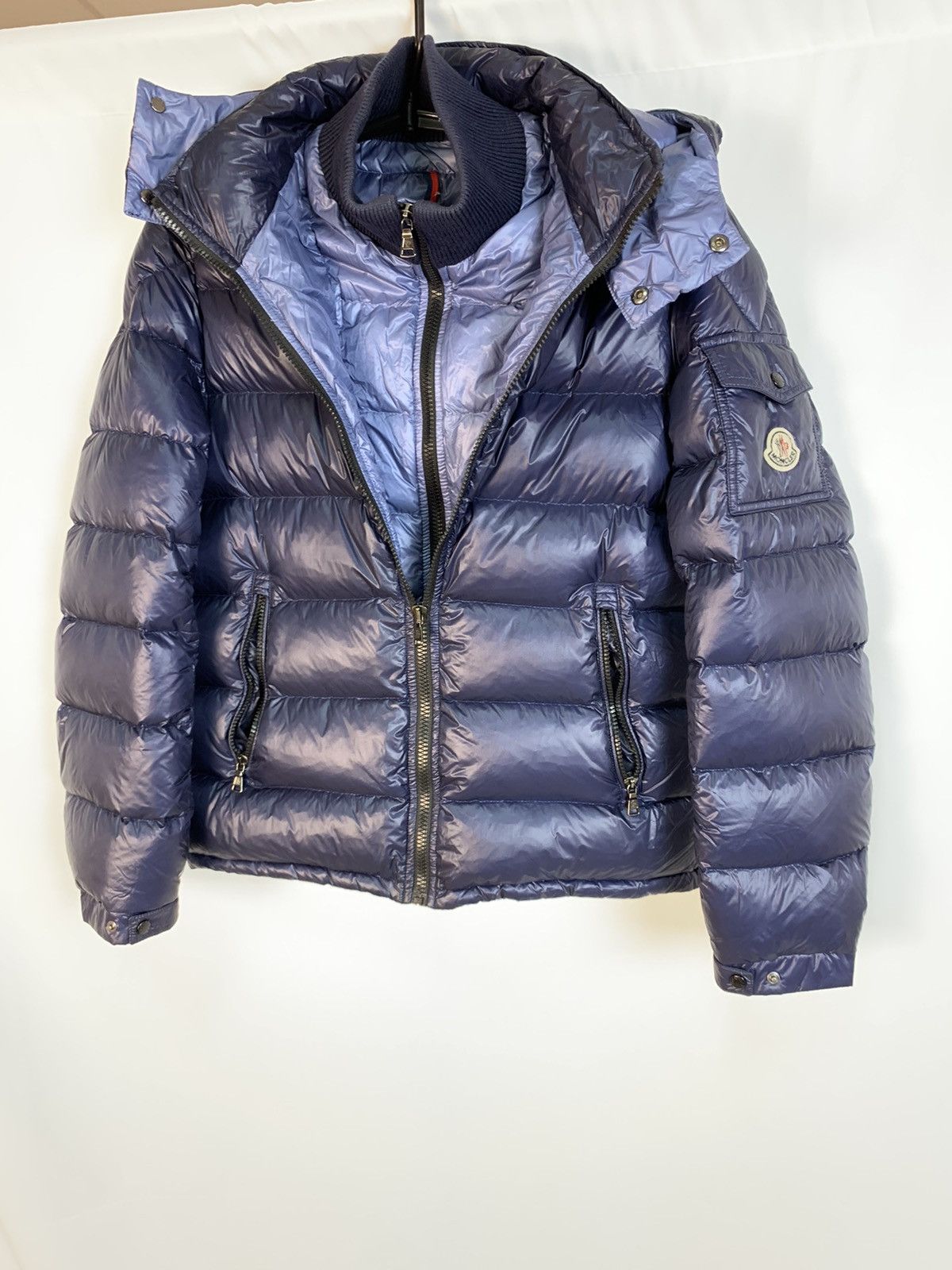 Moncler Moncler Zin puffer hooded jacket blue maya himalaya | Grailed
