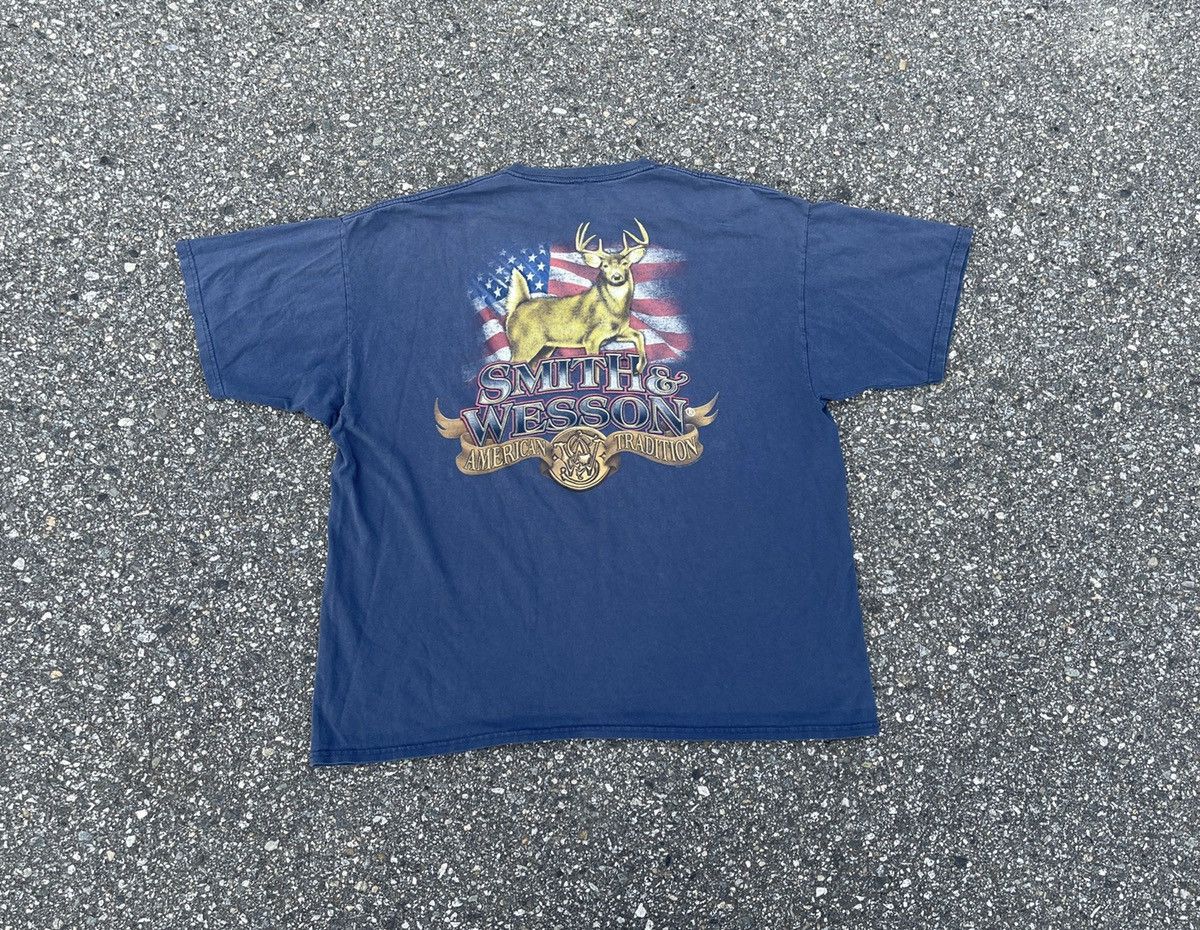 Streetwear × Vintage Smith & Wesson vintage Gun / Rifle shirt XL | Grailed
