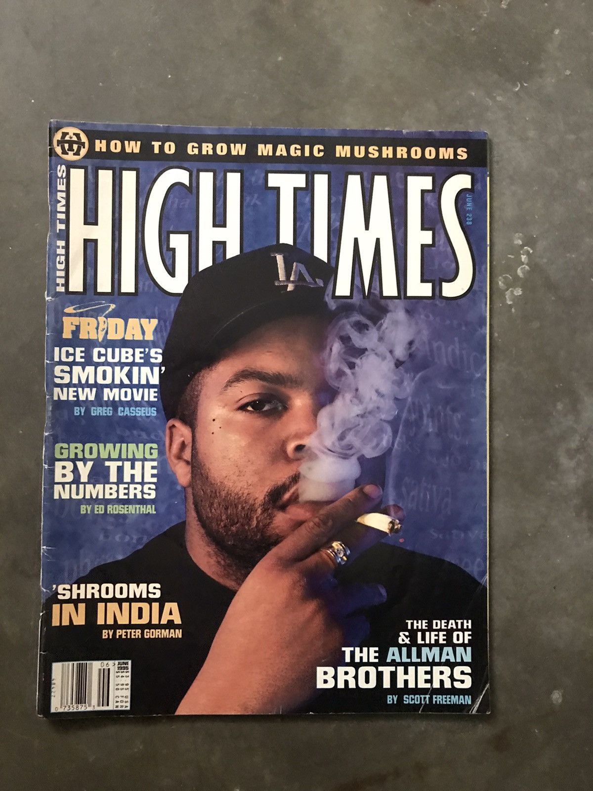 Death Row Records × Vintage Vintage Hightimes Magazine with Ice Cube ...