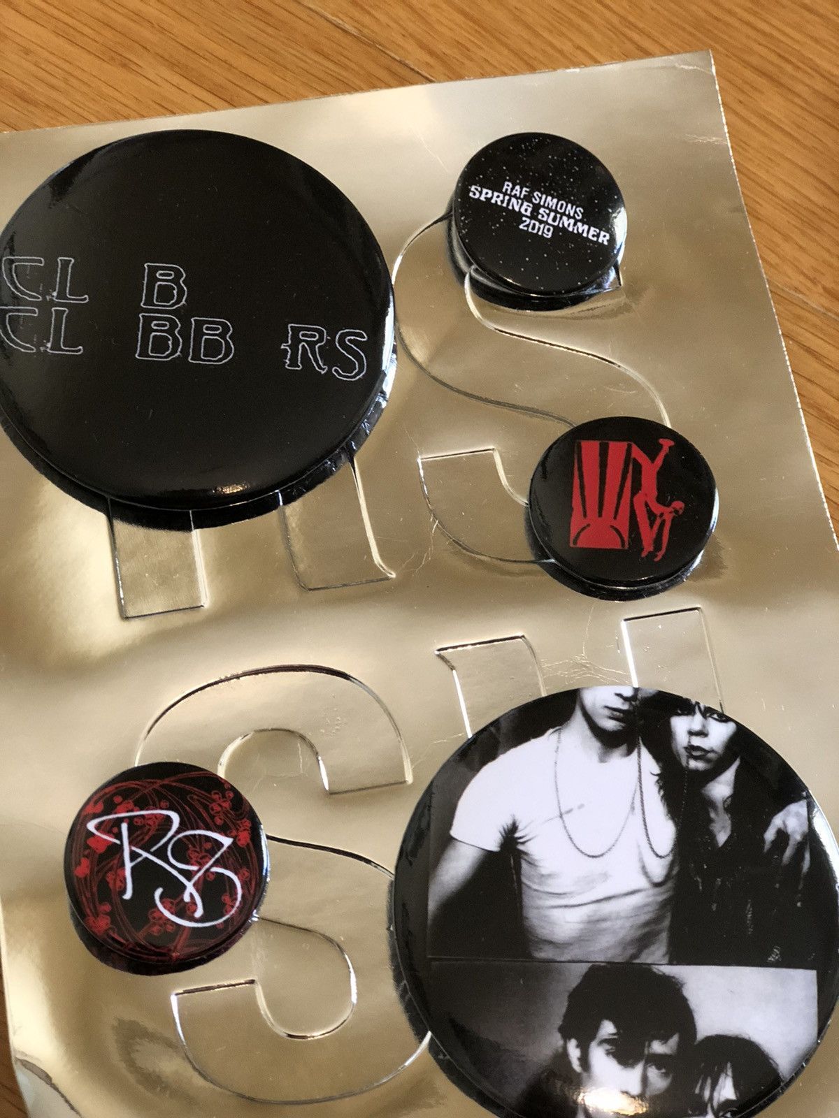 Raf Simons Raf Simons SS19 Clubbers Set of Pins - punk rave drugs | Grailed