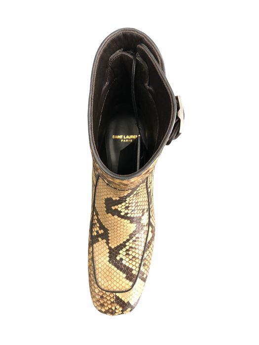 Saint Laurent Paris Saint Laurent Miles 30 Python Boots | Grailed