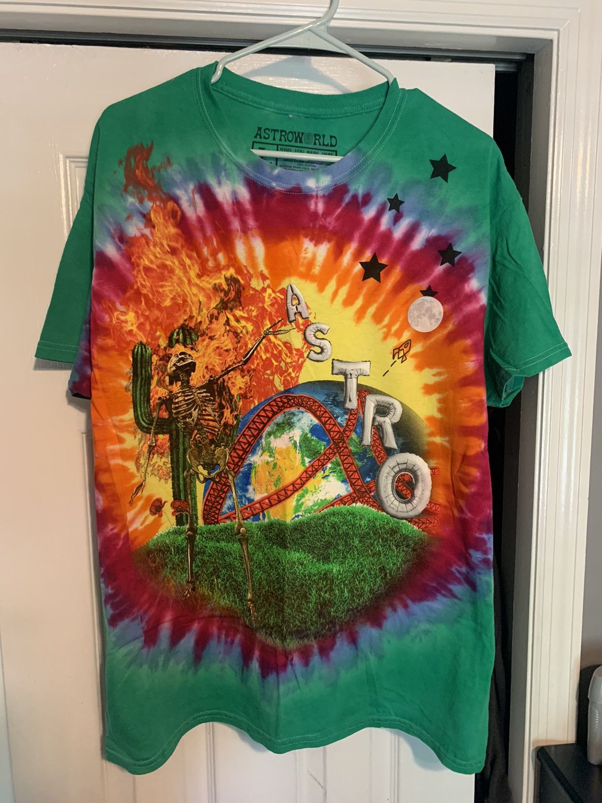 Travis Scott Travis Scott Astroworld smiley tee | Grailed