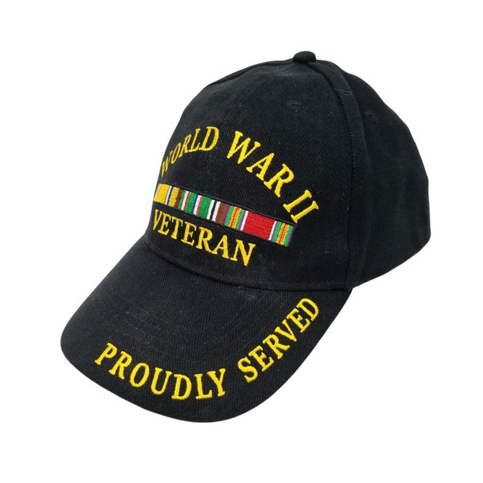 Other World War II Veteran Cap Hat Proudly Served Tuck Strap | Grailed