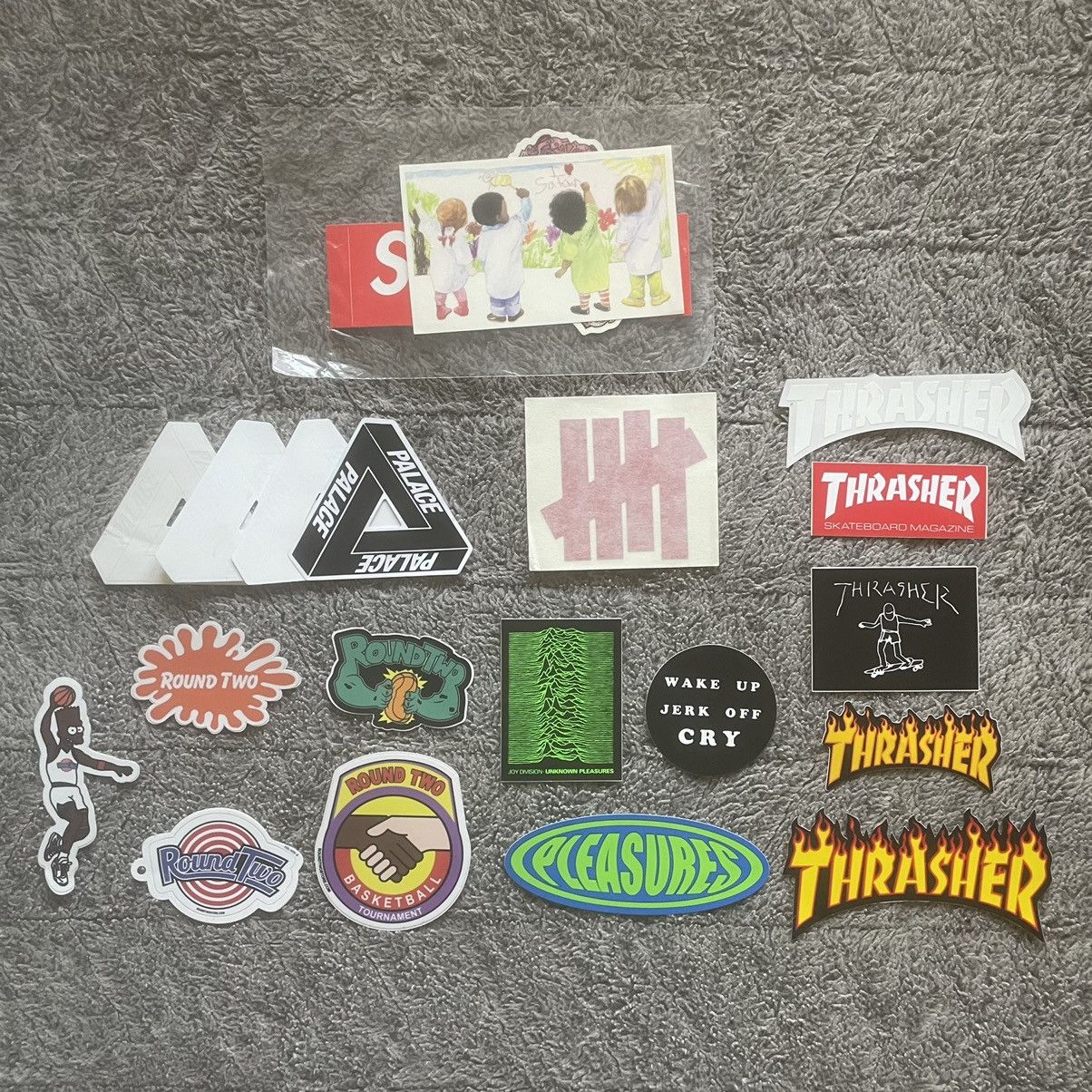 Palace × Pleasures × Supreme HypeBeast Sticker Pack | Grailed