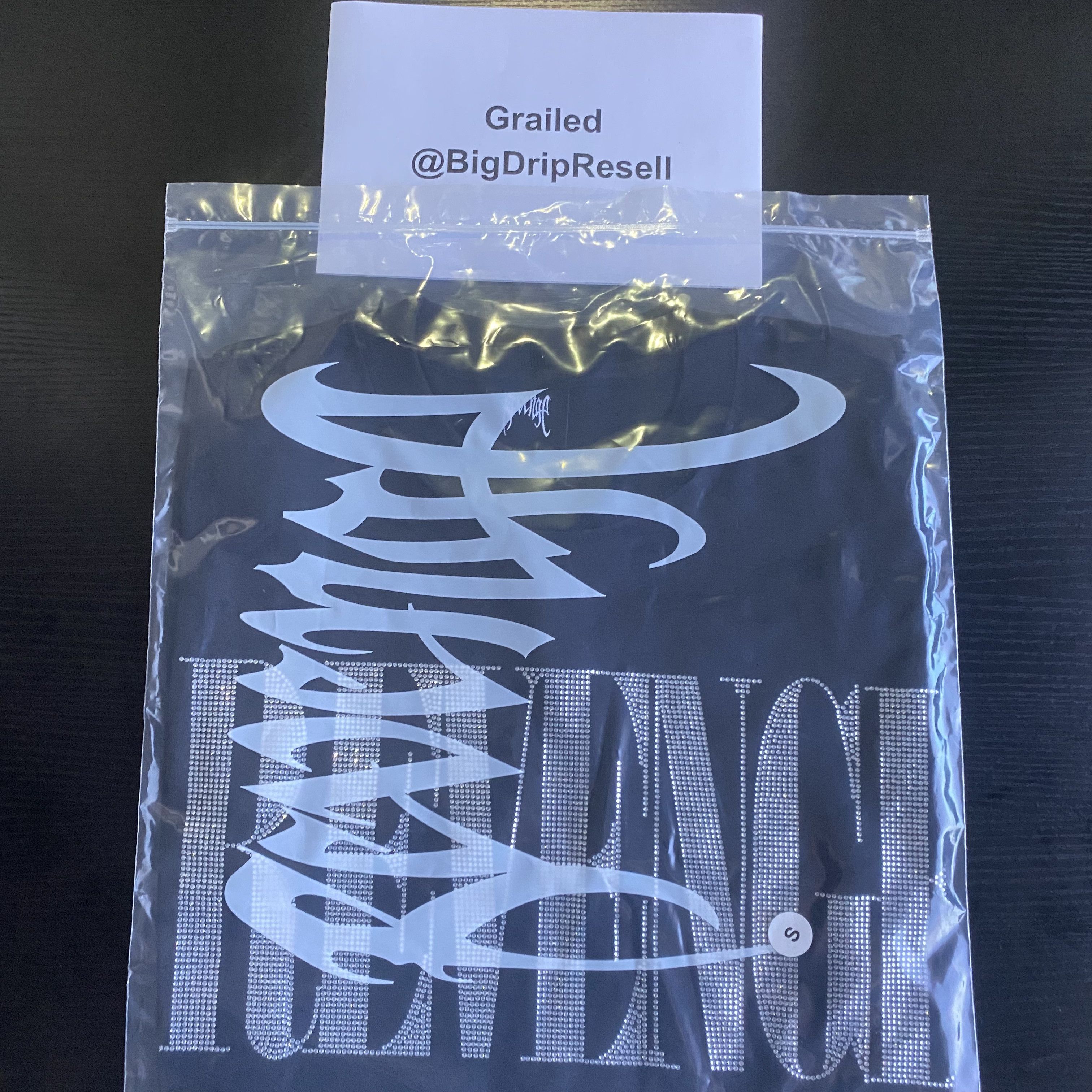 Revenge (S) Revenge Nirvana Rhinestone Tee Black (DS) | Grailed