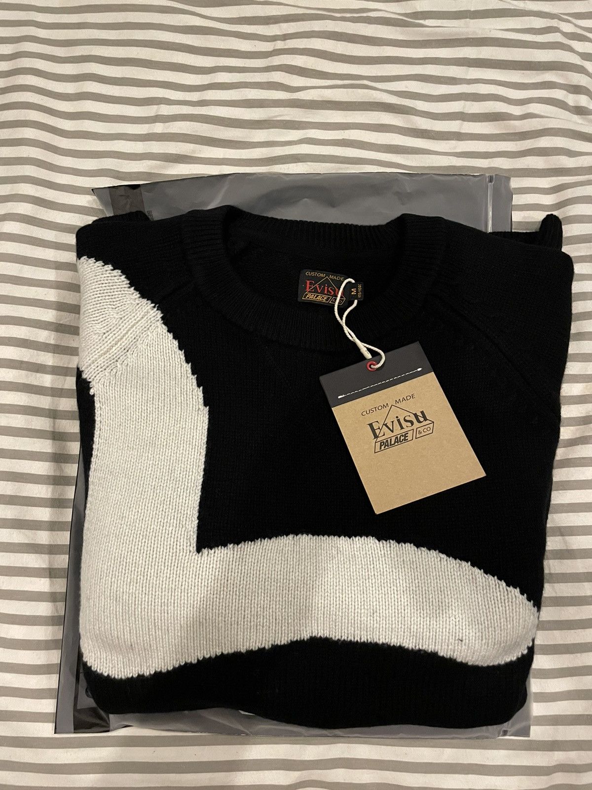 Palace PALACE EVISU Seagull Knit Sweater | Grailed