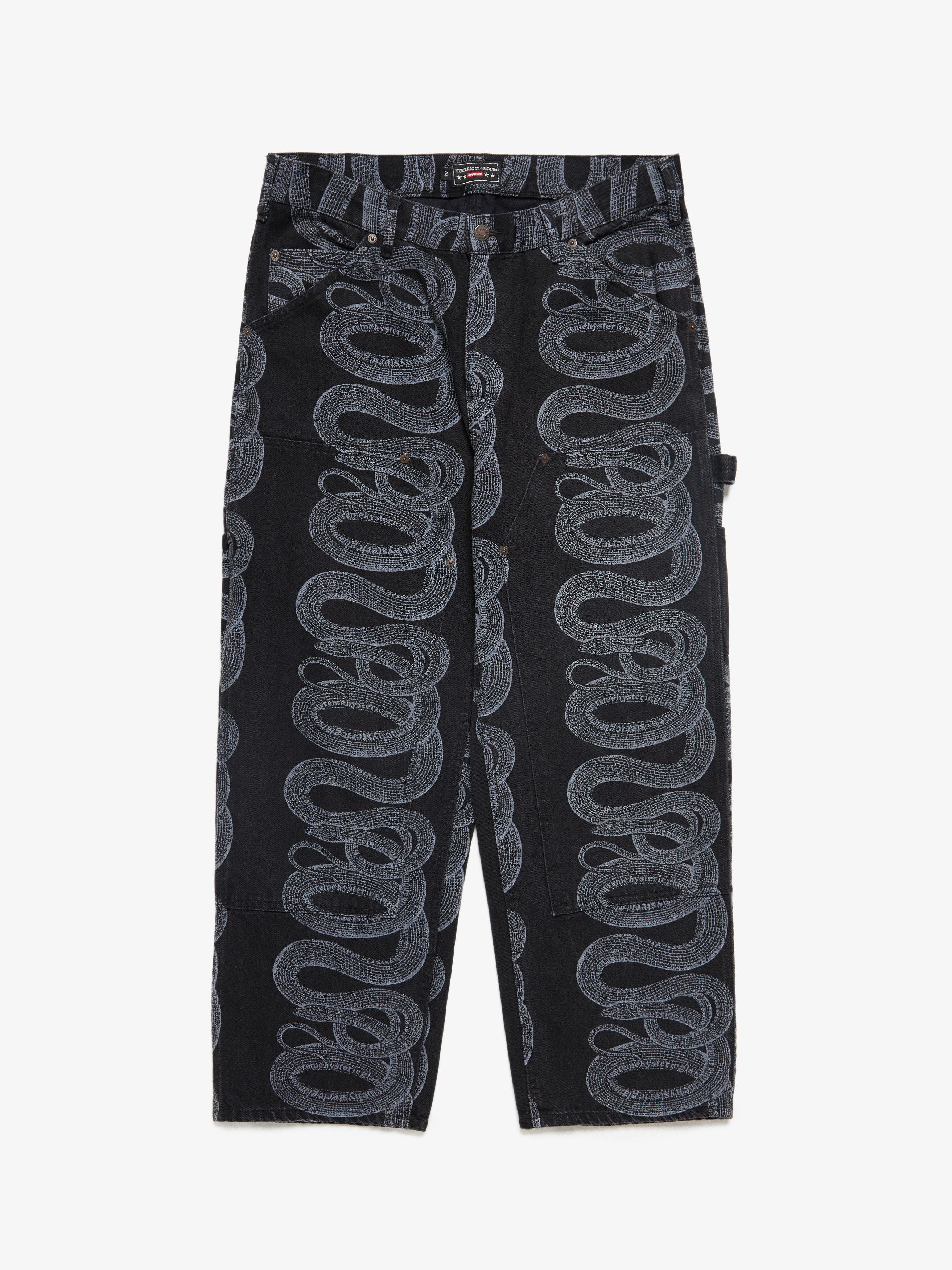 Hysteric Glamour × Supreme Snake Double Knee Denim Painter | Grailed