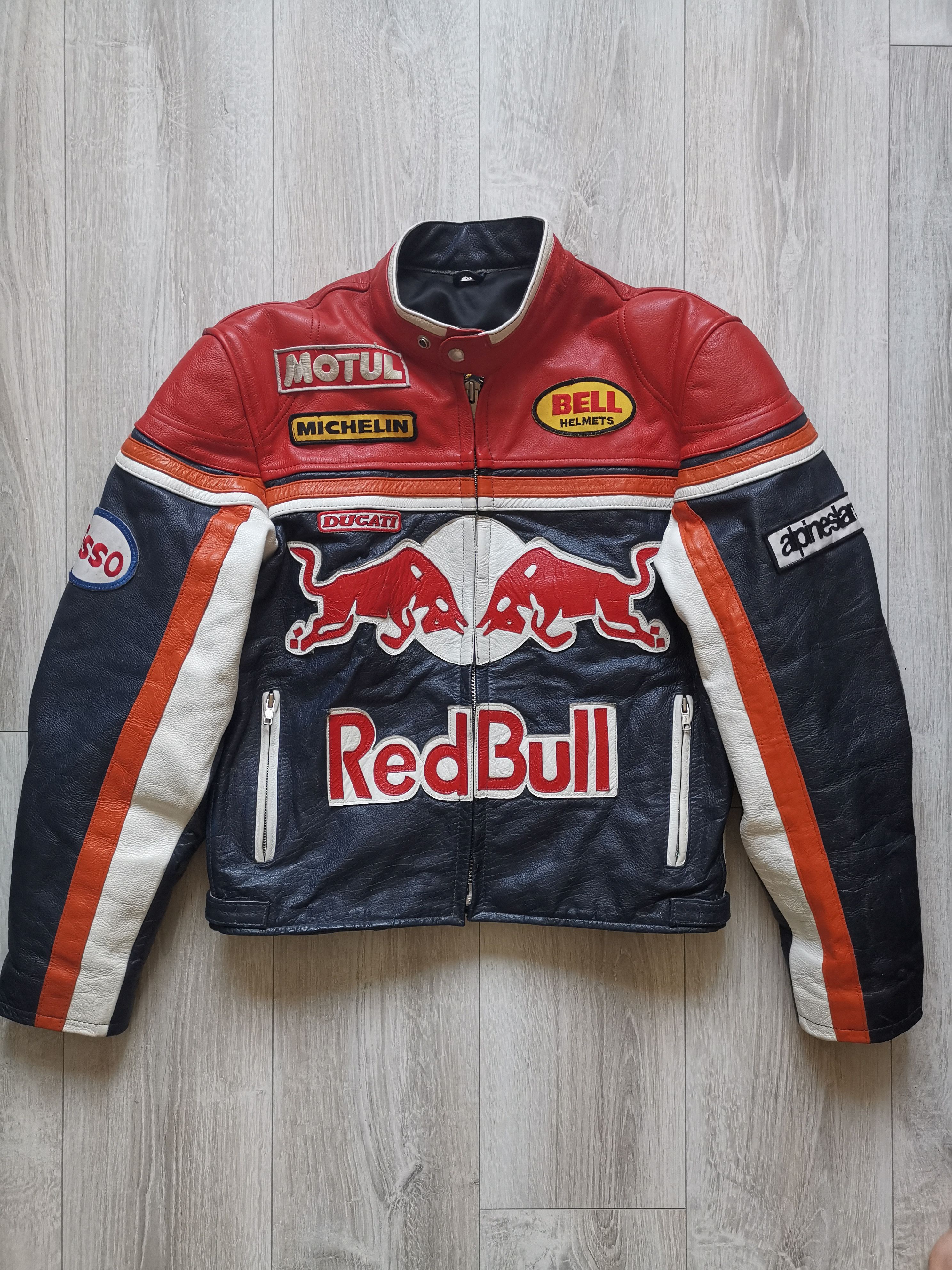 Red Bull × Vintage 🔥Vintage RED BULL racing leather jacket | Grailed