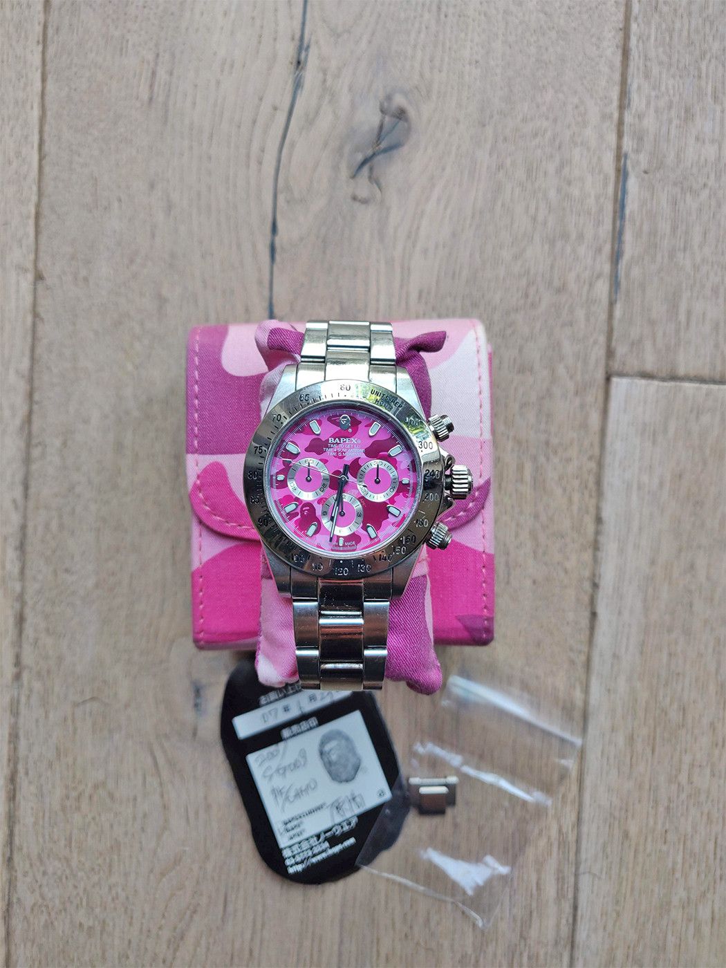 Bape 2007 Pink Camo BapeX Watch | Grailed