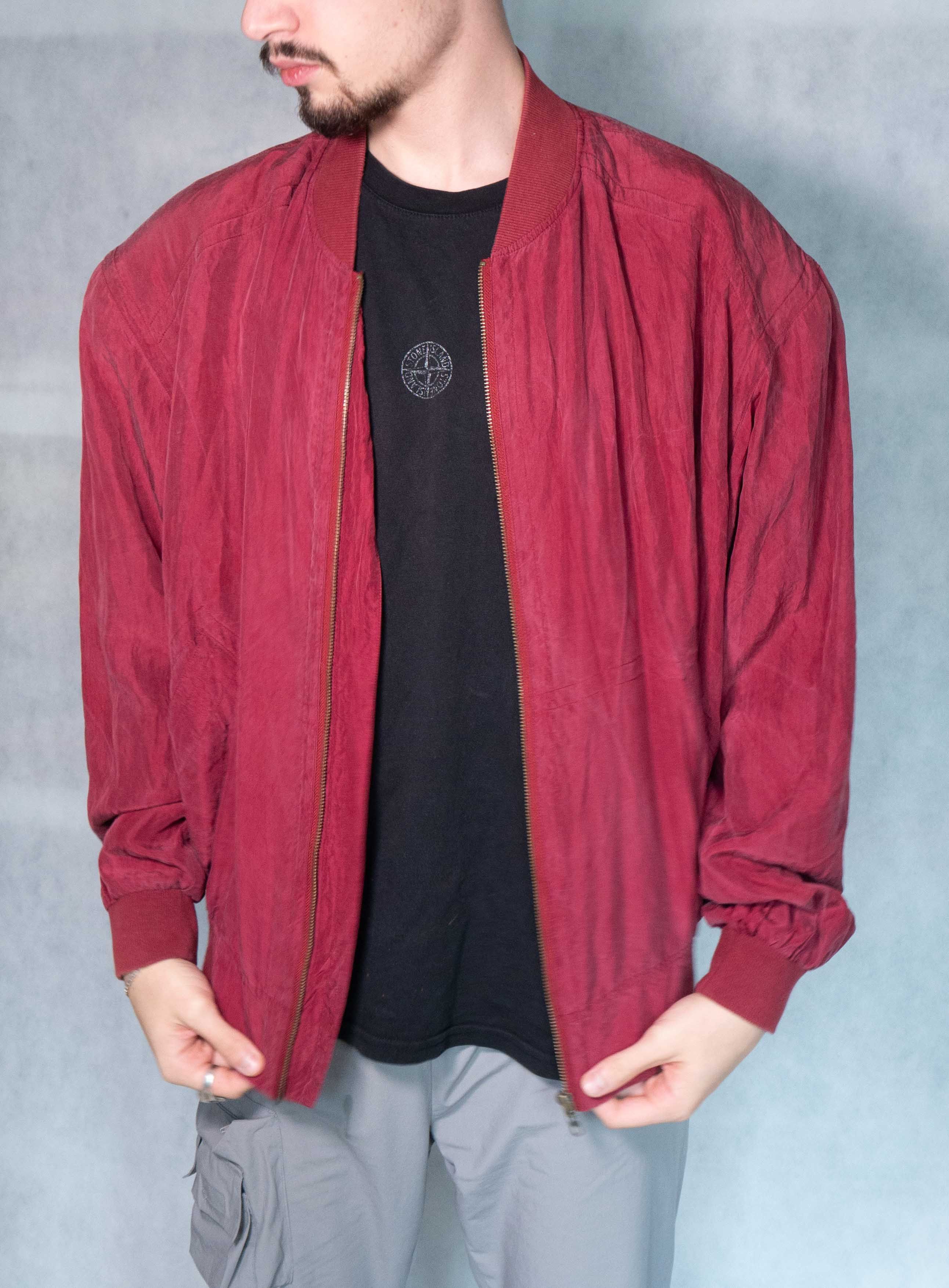 Italian Designers × Luxury × Vintage Vintage Qualited Bomber Nylon ...