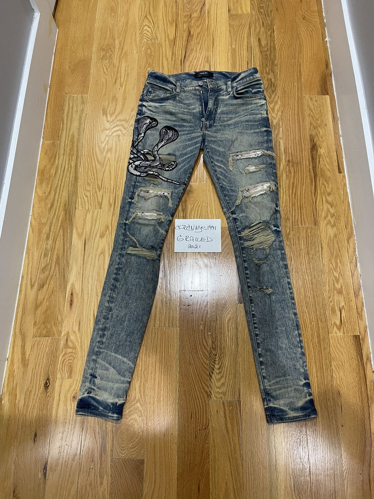 Amiri AMIRI Snake Patch Jean | Grailed