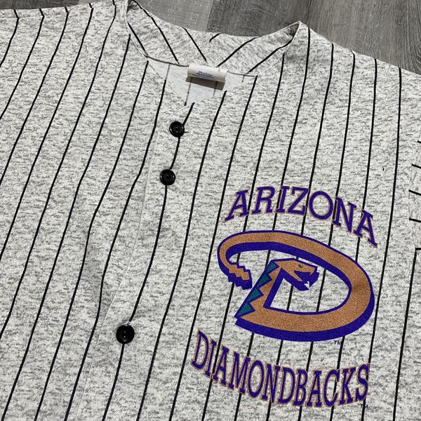 Vintage Arizona Diamondbacks Throwback Logo Pinstripe 90s Jersey | Grailed