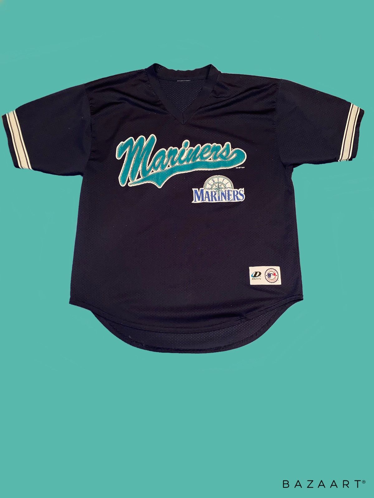 MLB × Vintage RARE VINTAGE 2000 Seattle Mariners GENUINE DYNASTY JERSEY ...