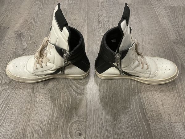 Rick Owens White Rick Owens Geobaskets | Grailed