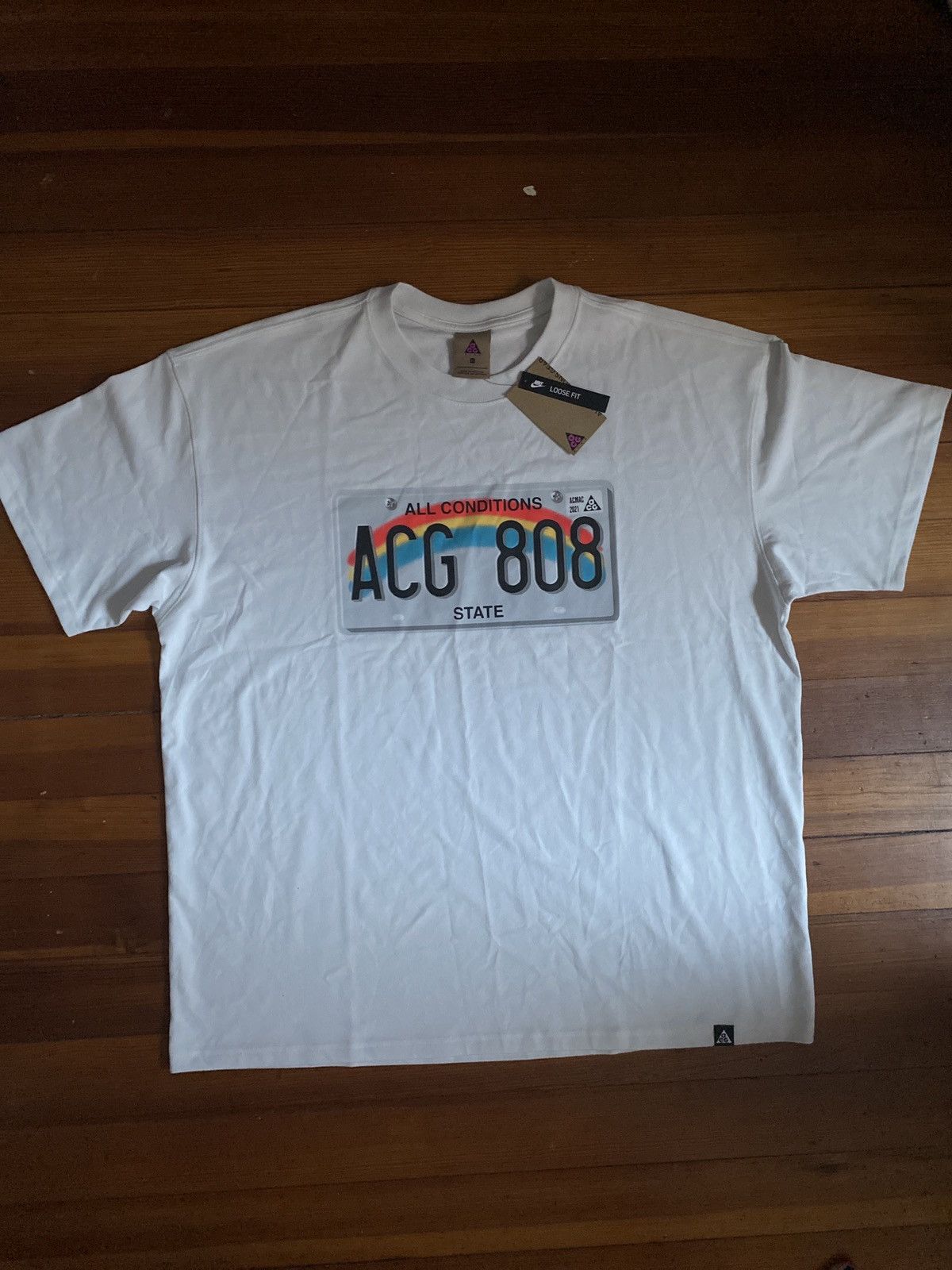 Nike ACG Nike ACG License Plate Tee SZ XL NWT | Grailed