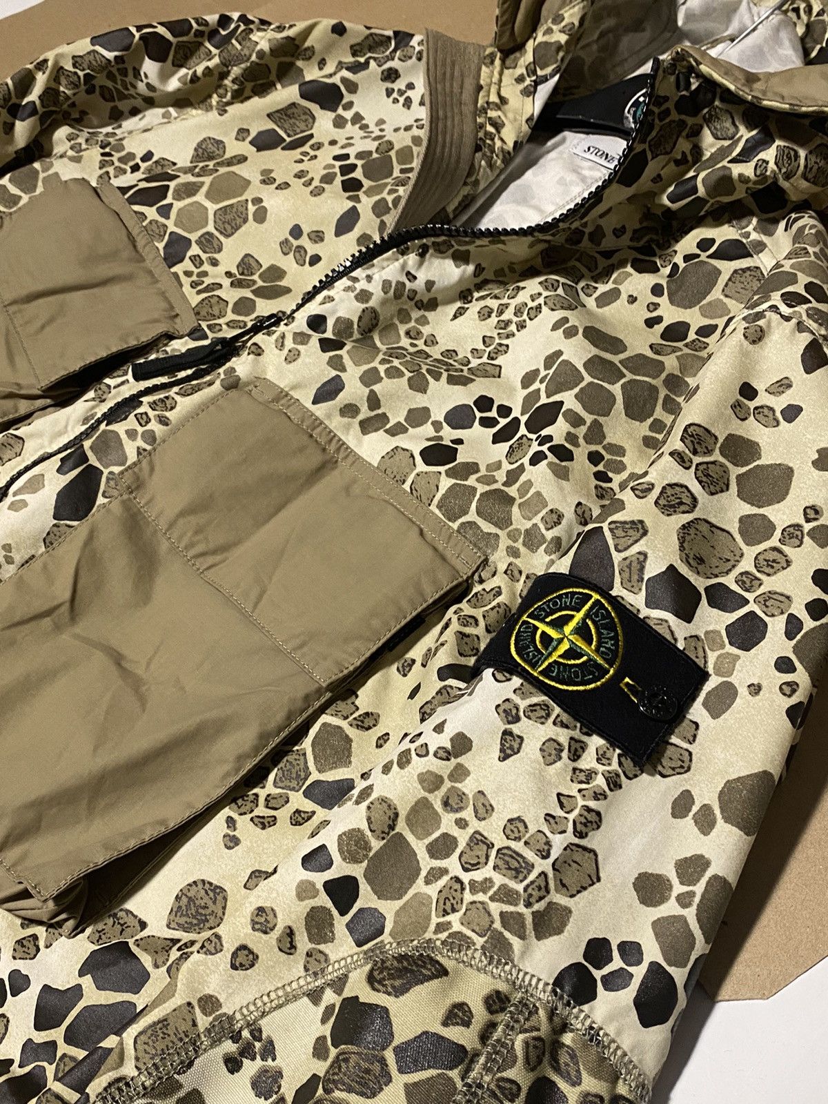 Massimo Osti × Stone Island STONE ISLAND — Alligator Camo Light Cotton ...