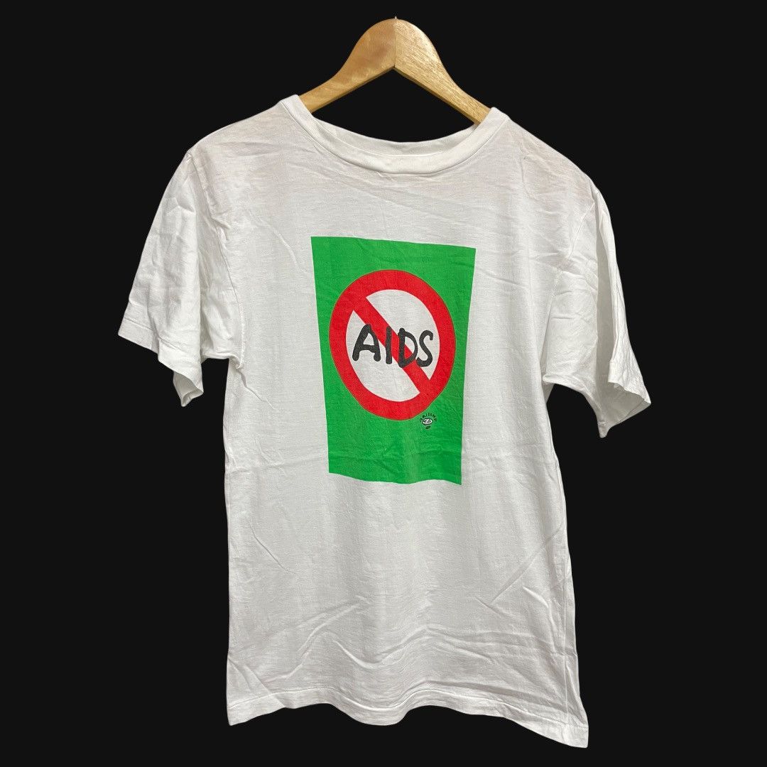 Art × Japanese Brand × Vintage Vintage 90’s NO AIDS Pop Art Sign by ...
