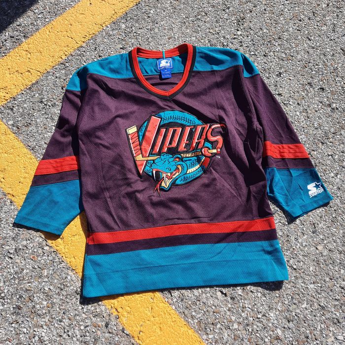 Vintage 90s Detroit Vipers IHL Starter Jersey | Grailed