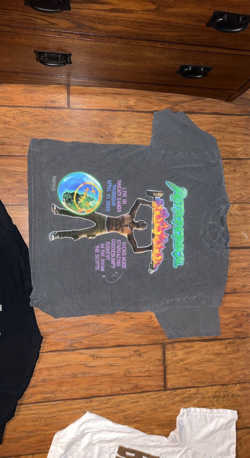 Travis Scott Travis Scott x Fortnite Back Bling Astronomical Tee | Grailed