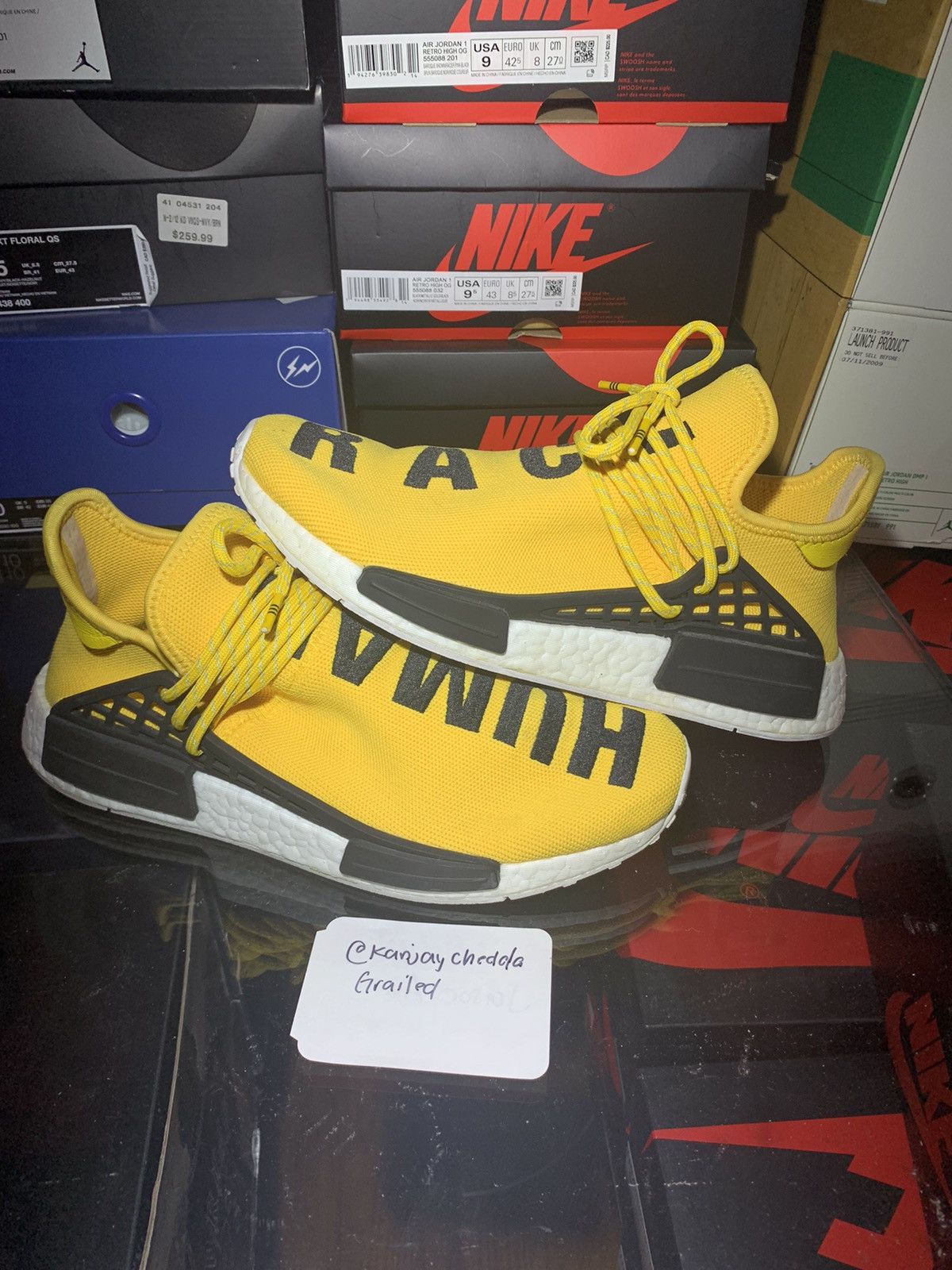 Adidas Pharrell x NMD Human Race Yellow 2016 | Grailed