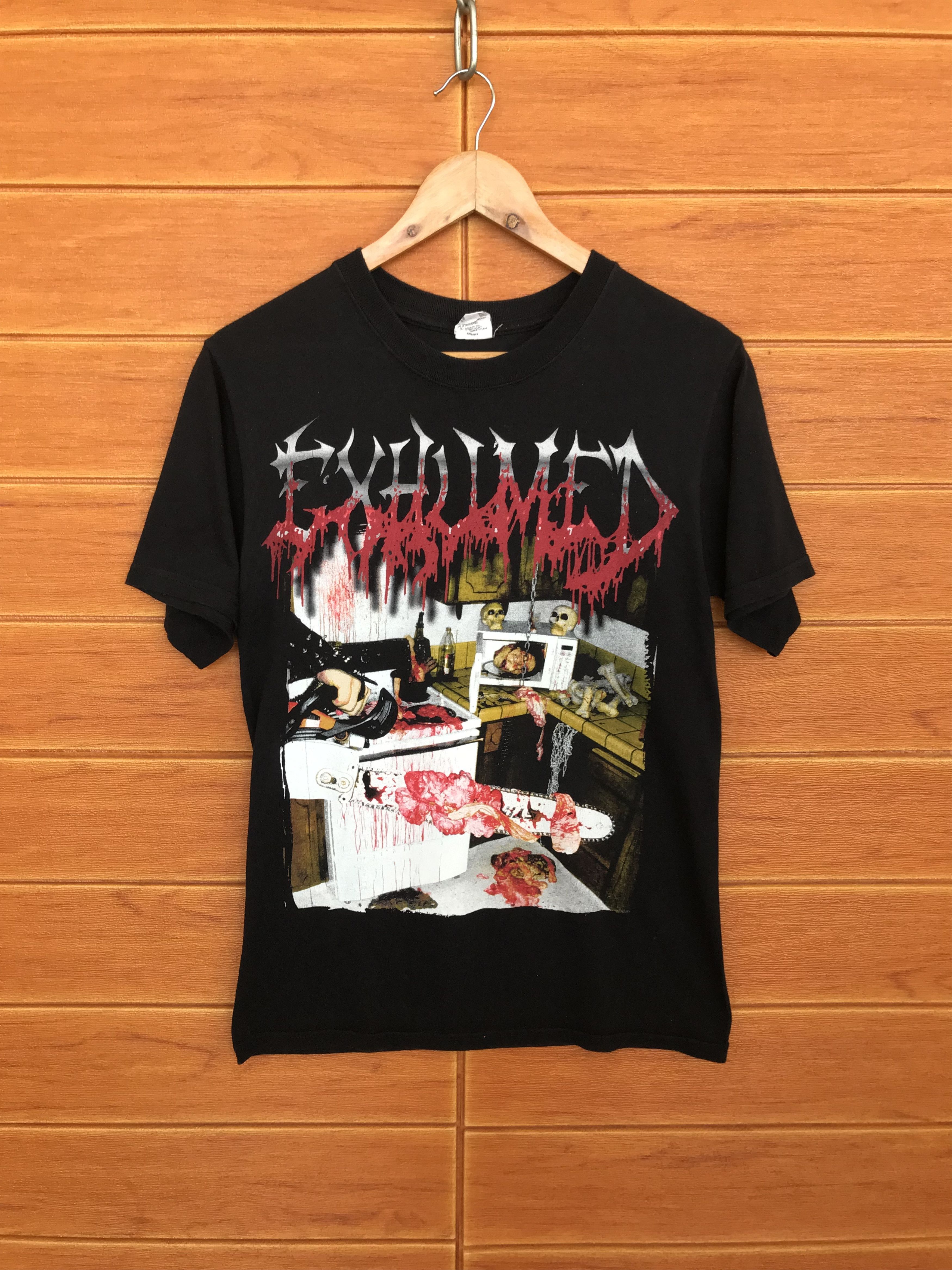 Vintage Vintage Exhumed Band Gore Metal/The Saw Is The Law T-Shirt ...