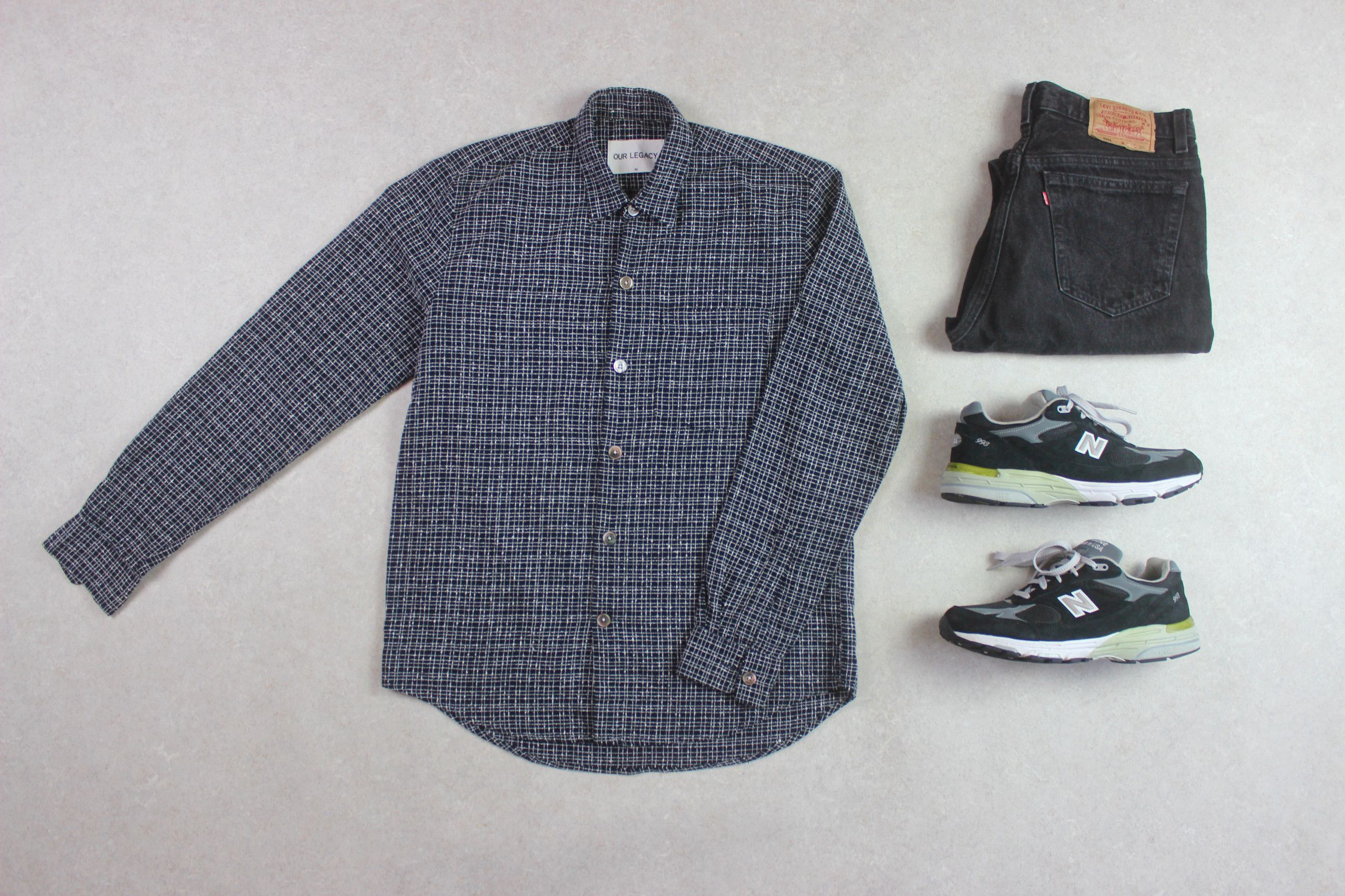 Our Legacy Our Legacy - Shirt - Black/White Check - 46/Small | Grailed