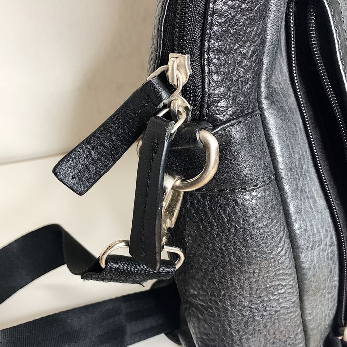 Bosca BOSCA Pebbled Leather Messenger Bag Crossbody Luxury | Grailed
