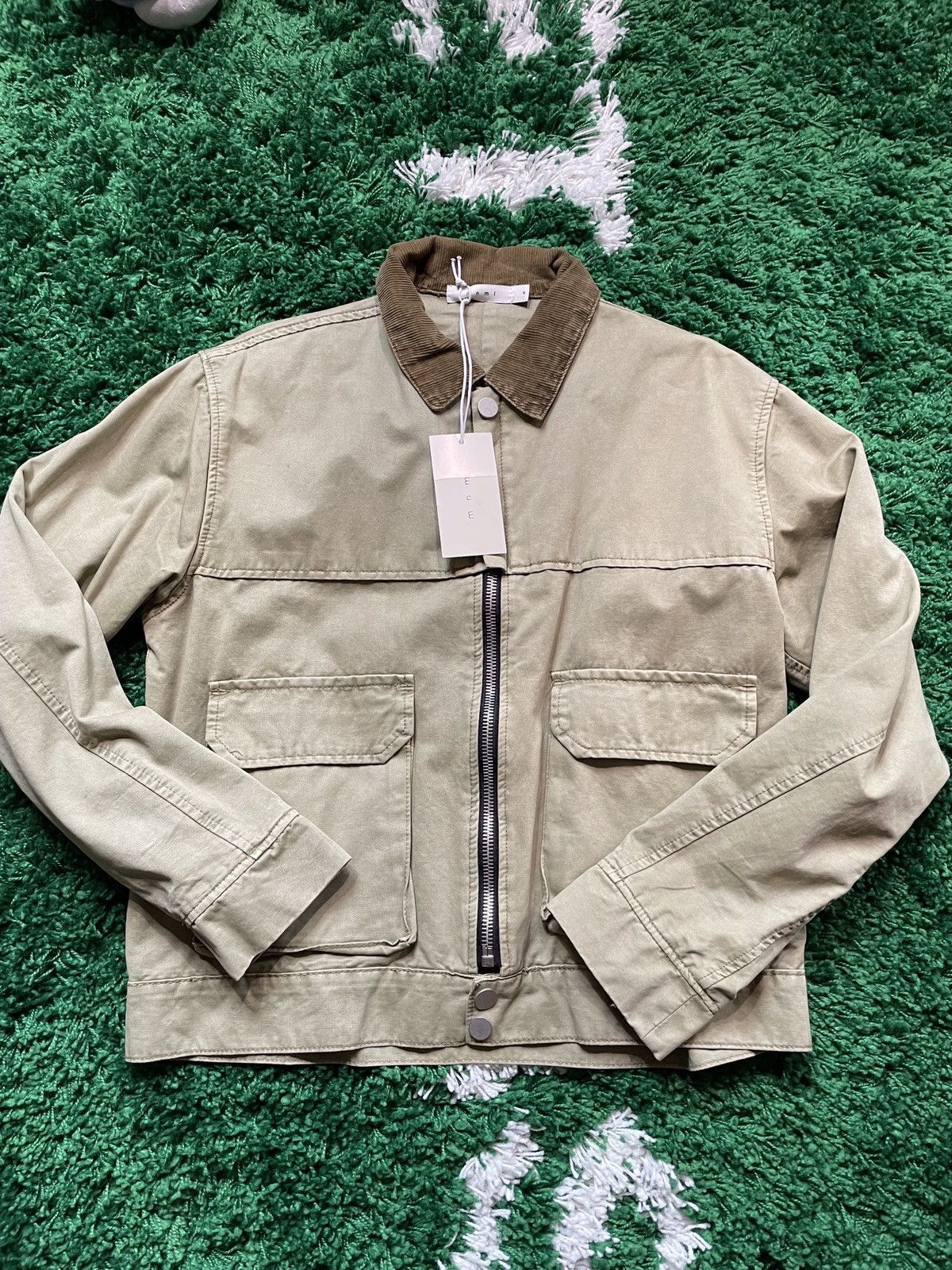 Mnml Mnml Olive Cropped Field Jacket Grailed
