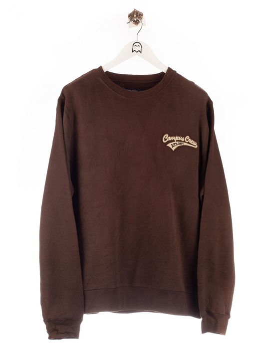 Vintage Vintage Campus Crew Sweatshirt Campus Crew Stick Brown | Grailed