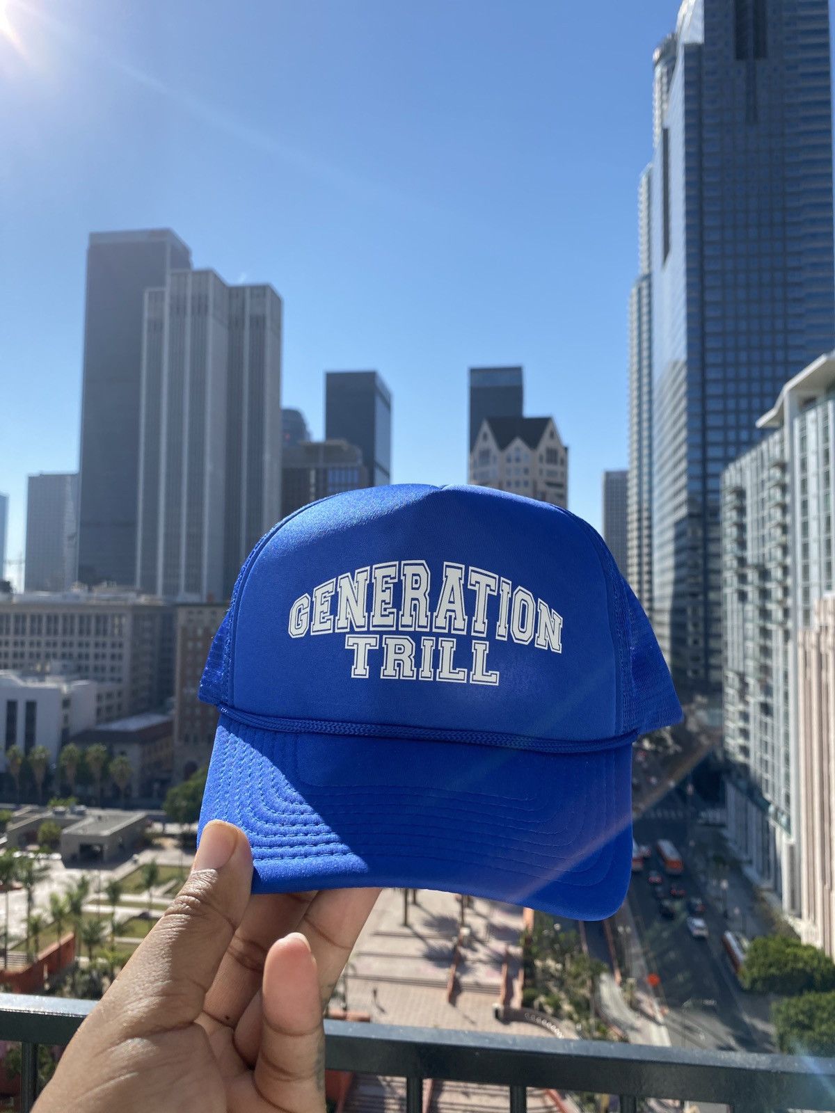 Trucker Hat Rare Blue Generation Trill Trucker Hat | Grailed