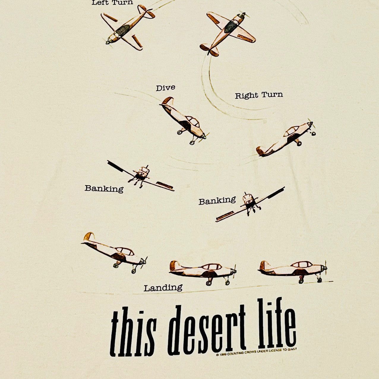 Band Tees × Made In Usa × Vintage VINTAGE 1999 COUNTING CROWS BAND TEE ...