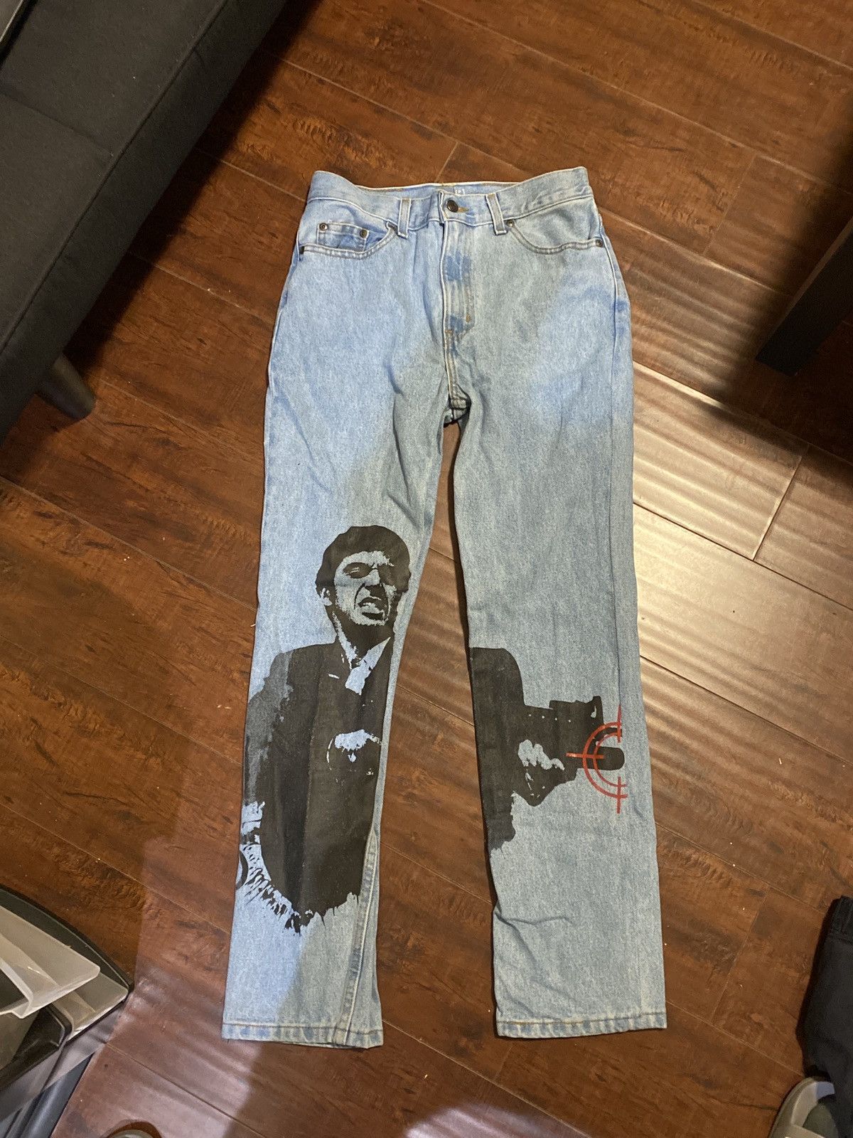 Custom Scarface Jeans | Grailed