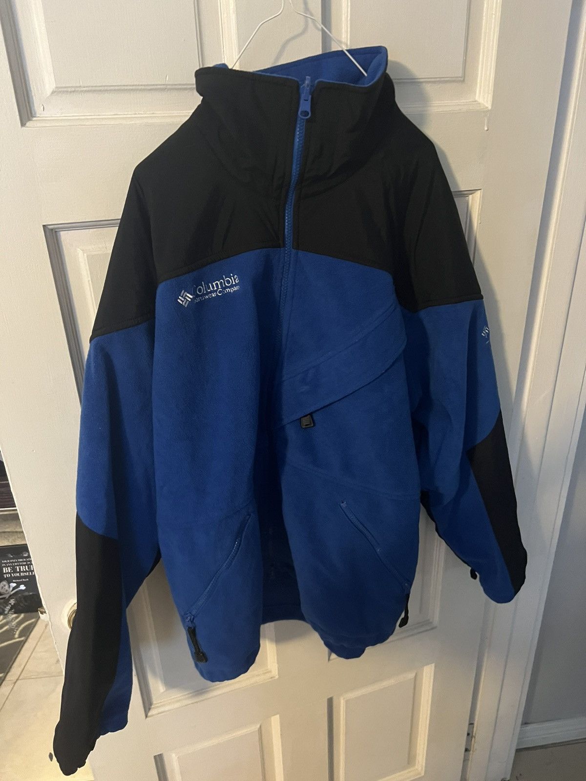 Vintage Columbia Colorblock Titanium Jacket Blue/Black | Grailed