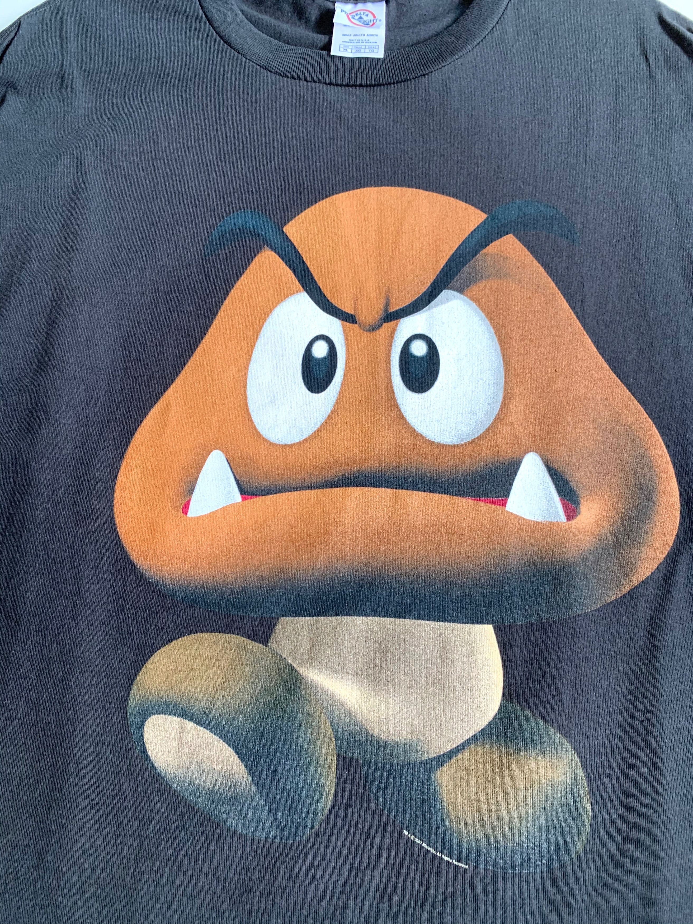 Nintendo SUPER MARIO BROS. GOOMBA DEAD STOCK 2007 TSHIRT NINTENDO XL ...