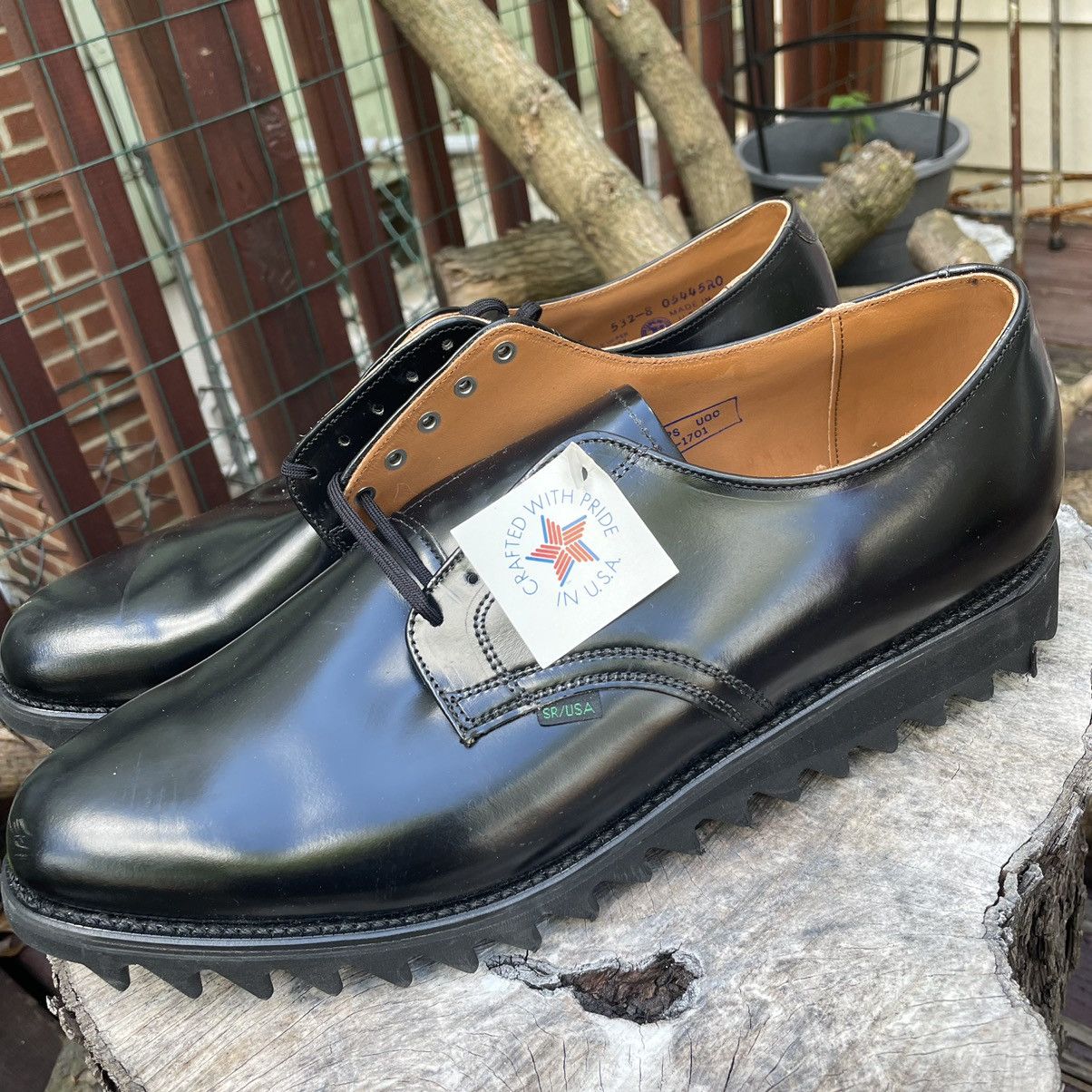 Vintage Vtg Mens Nathan Hack Ripple Sole Size-13 USA black leather ...