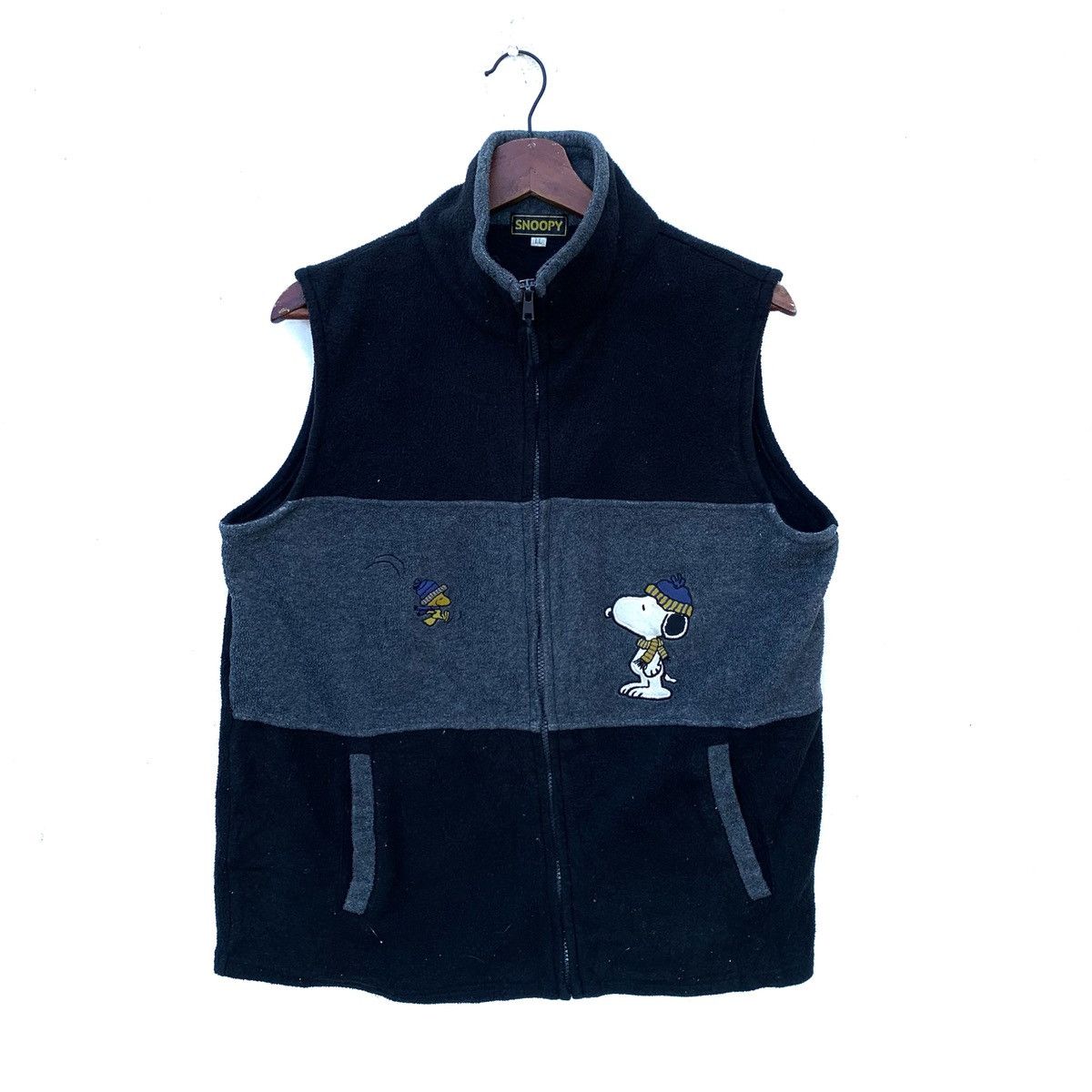 Peanuts × Streetwear Vintage Peanut Snoopy Vest Zipper Jacket | Grailed